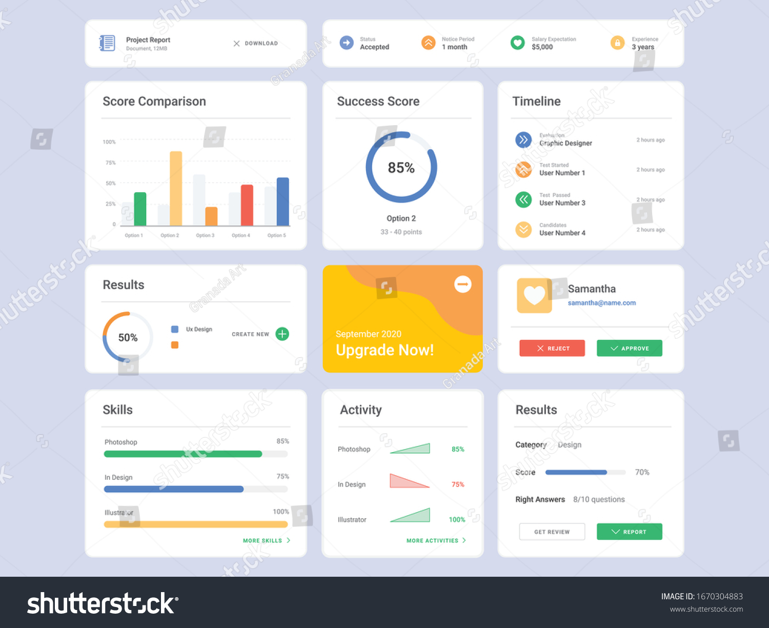 Recruitment Website Concept Ui Ux Gui Stock Vector Royalty Free 1670304883 Shutterstock