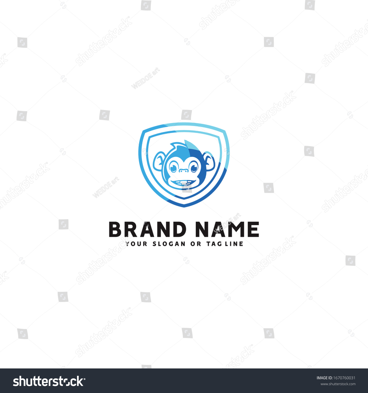 Colorful Apes Logo Design Vector Template Stock Vector (Royalty Free ... Colorful Apes Logo Design Vector Template Stock Vector (Royalty Free ...