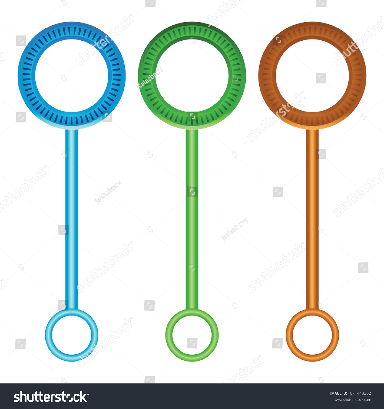 Bubble Wand Bubble Stick Set Stock Vector Royalty Free 1671443362 Shutterstock