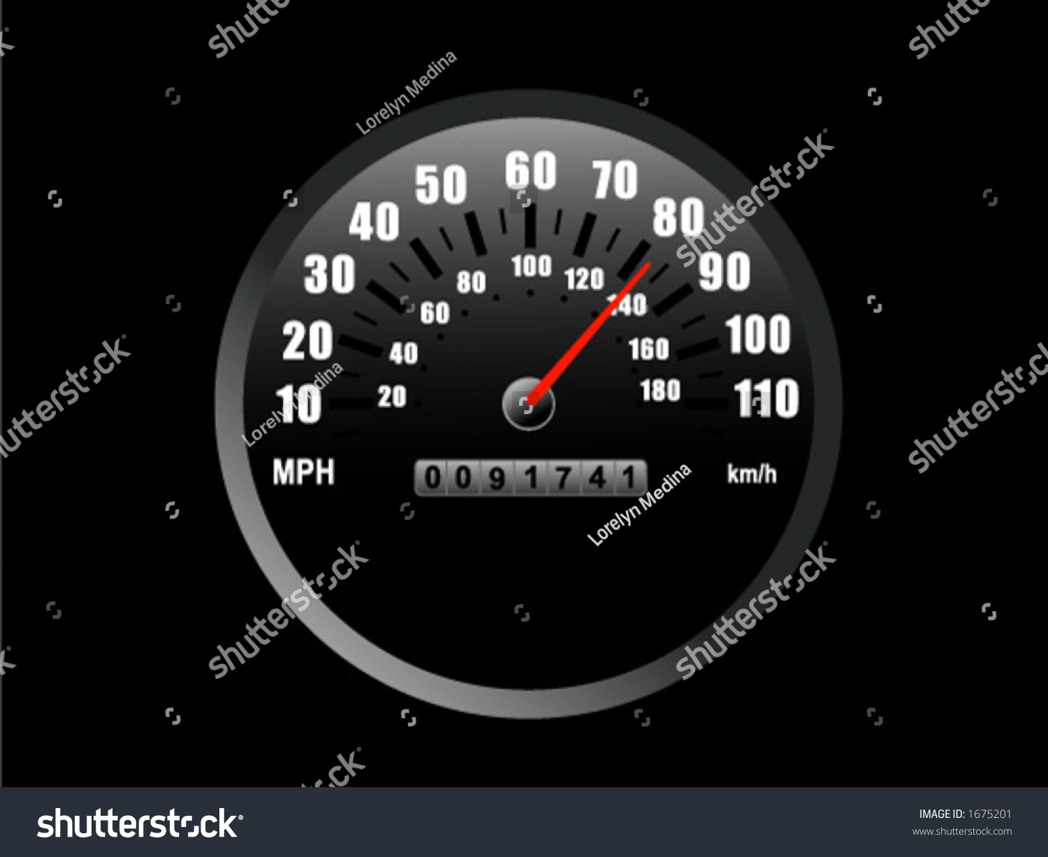 Speedometer Vector Stock Vector (Royalty Free) 1675201 | Shutterstock