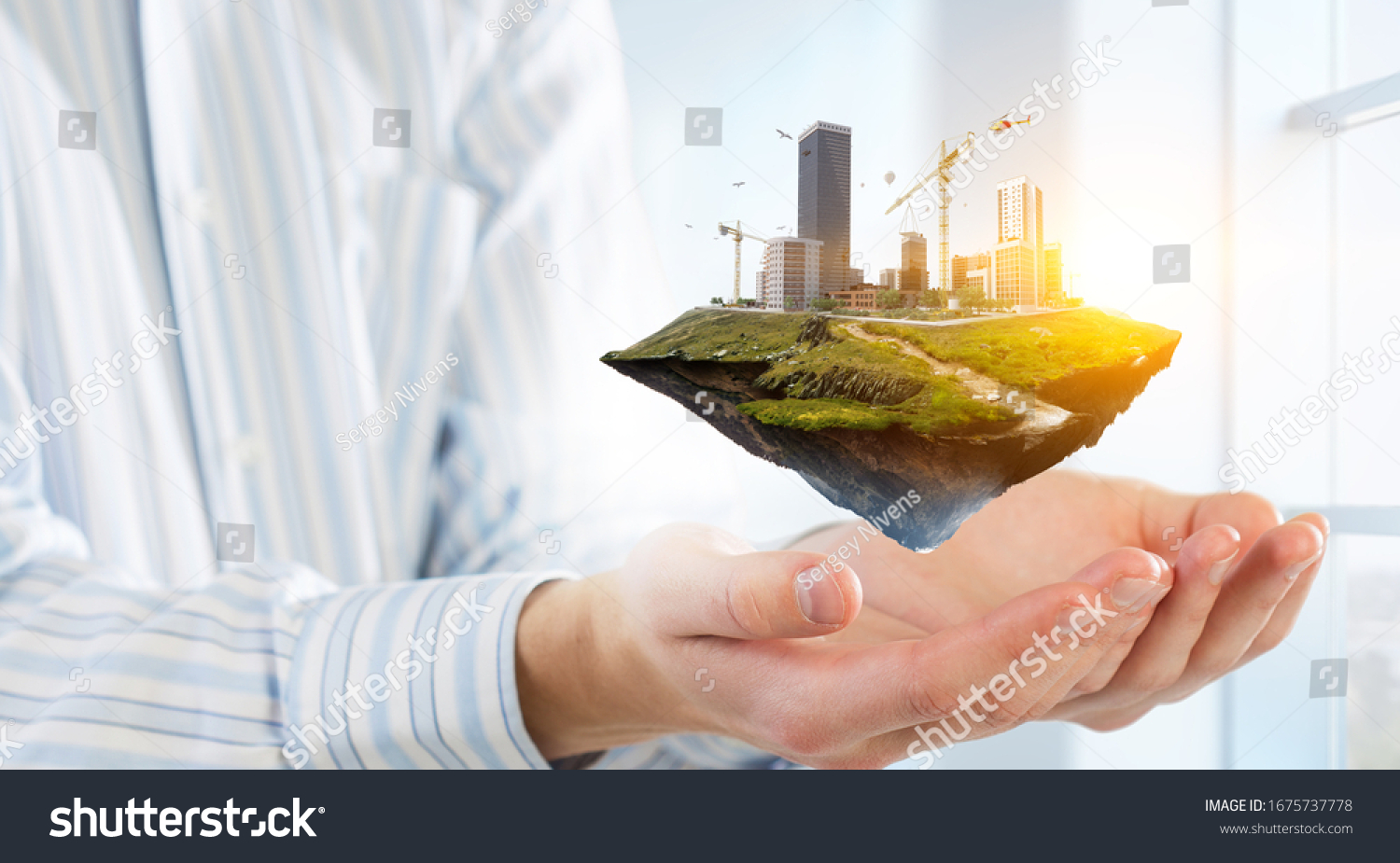 Industrial Landscape Chimneys Floating Stock Photo 1675737778 ... Industrial Landscape Chimneys Floating Stock Photo 1675737778 ...