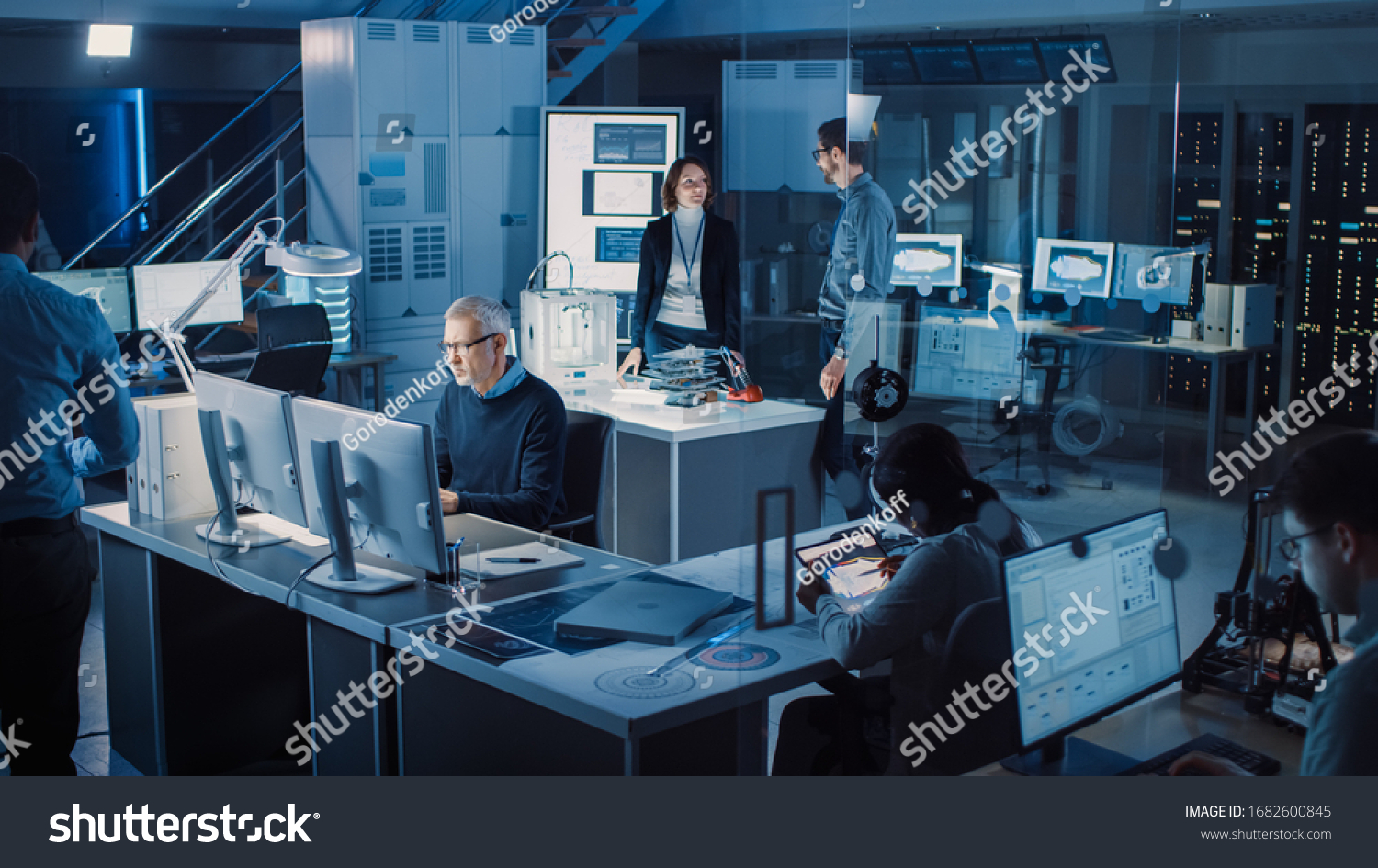 Diverse International Team Industrial Engineers Scientists Stock Photo ... Diverse International Team Industrial Engineers Scientists Stock Photo ...