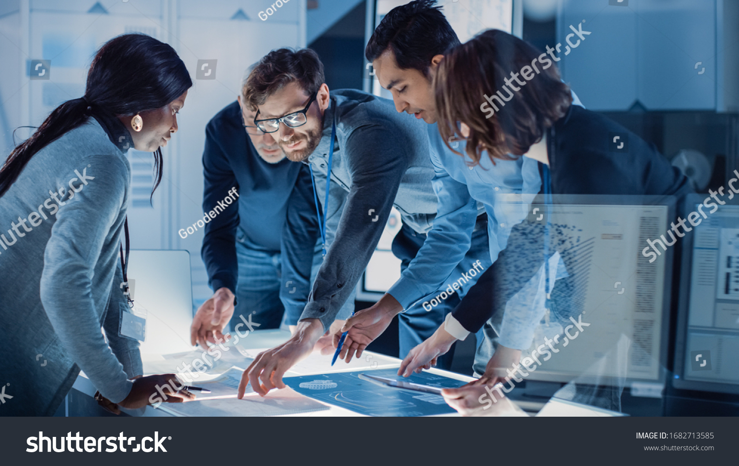 Engineers Meeting Technology Research Laboratory Engineers Stock Photo ... Engineers Meeting Technology Research Laboratory Engineers Stock Photo ...