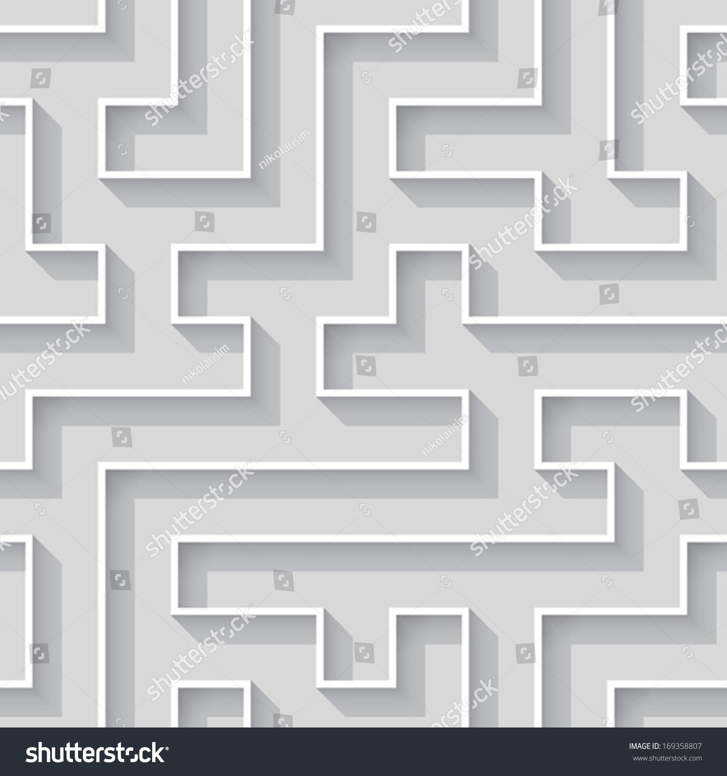 3d Line Pattern Repeatable Stock Vector (Royalty Free) 169358807 ...