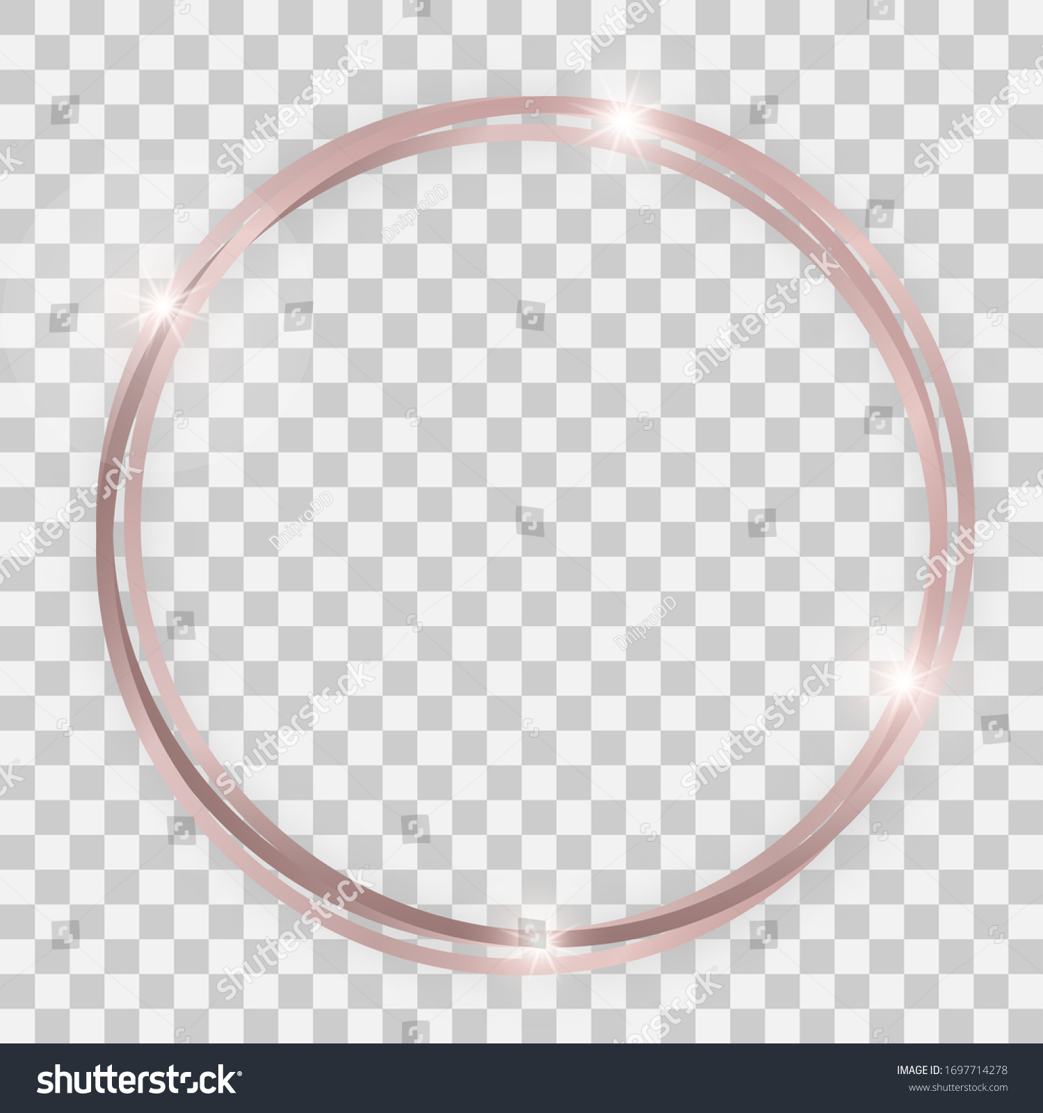 Triple Rose Gold Shiny Circle Frame Stock Vector (Royalty Free ... Triple Rose Gold Shiny Circle Frame Stock Vector (Royalty Free ...