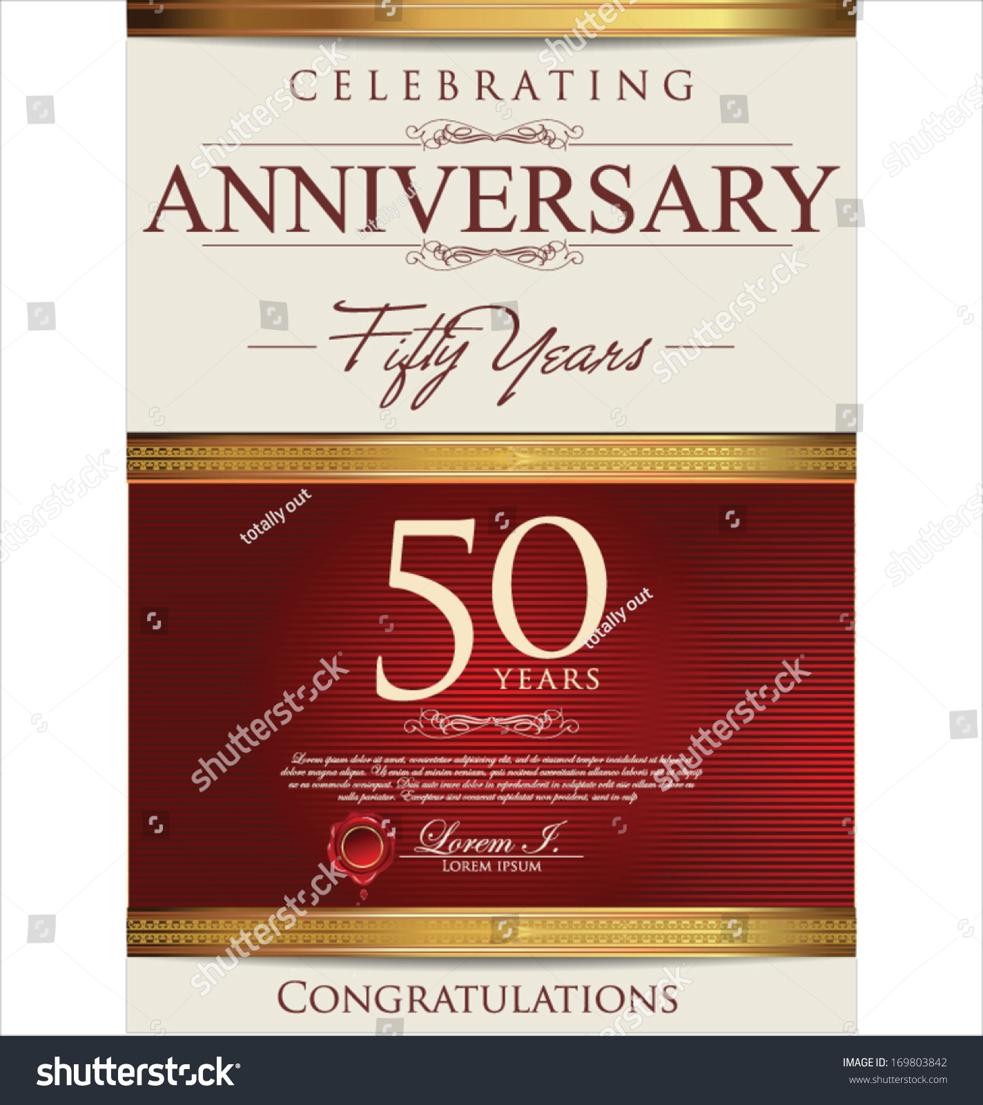 50 Years Anniversary Background Stock Vector (Royalty Free) 169803842 ... 50 Years Anniversary Background Stock Vector (Royalty Free) 169803842 ...
