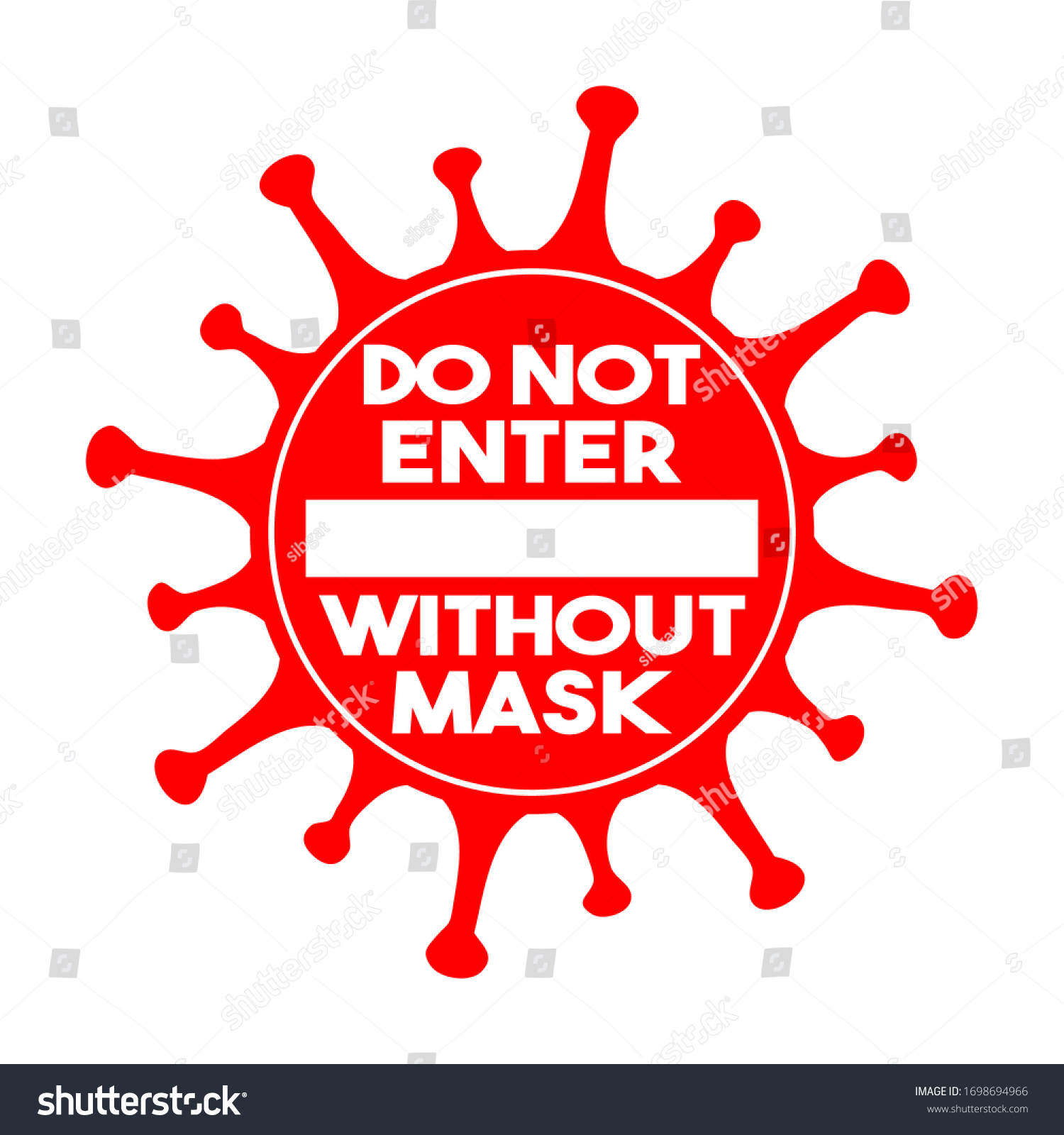 Do Not Enter Without Mask Sign Stock Vector (Royalty Free) 1698694966 ... Do Not Enter Without Mask Sign Stock Vector (Royalty Free) 1698694966 ...