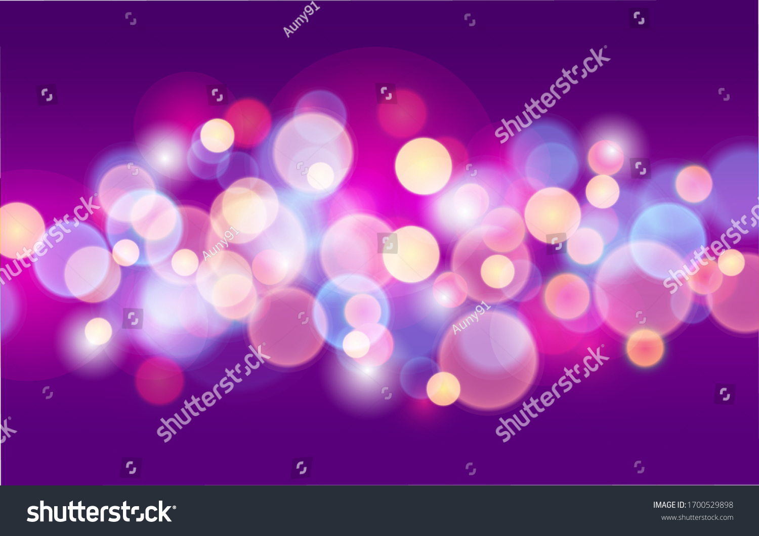 Fantasy Vivid Bokeh Light Background Soft Stock Vector (royalty Free