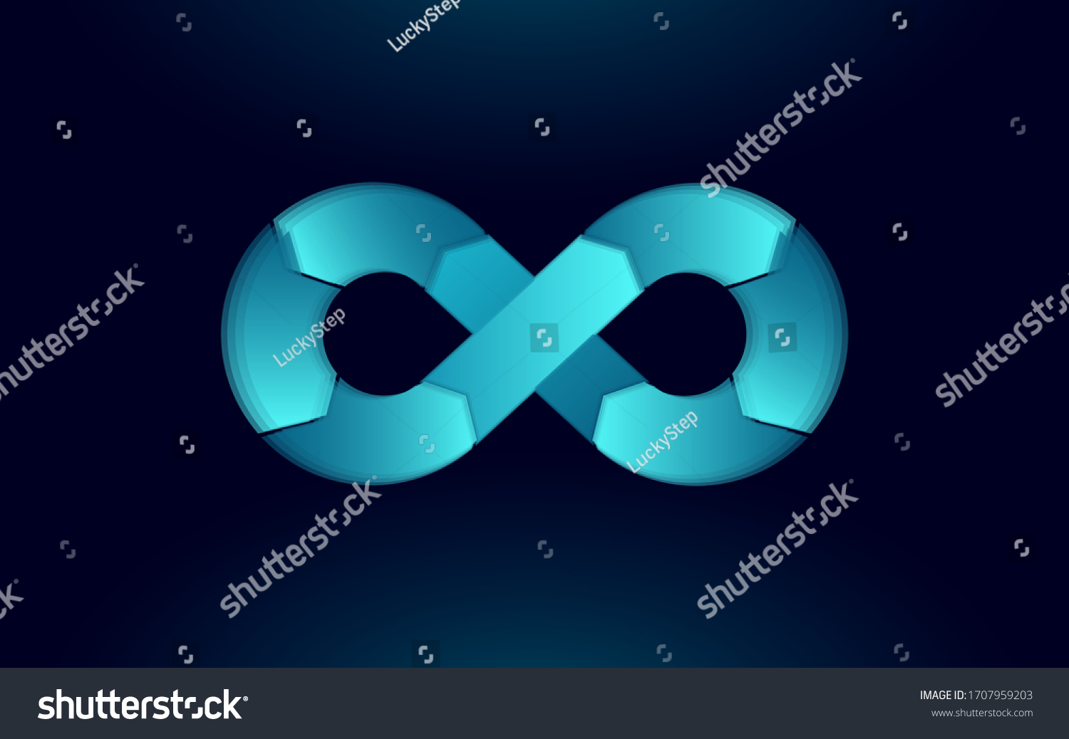 Devops Software Development Operations Infinity Symbol Stock Vector ...