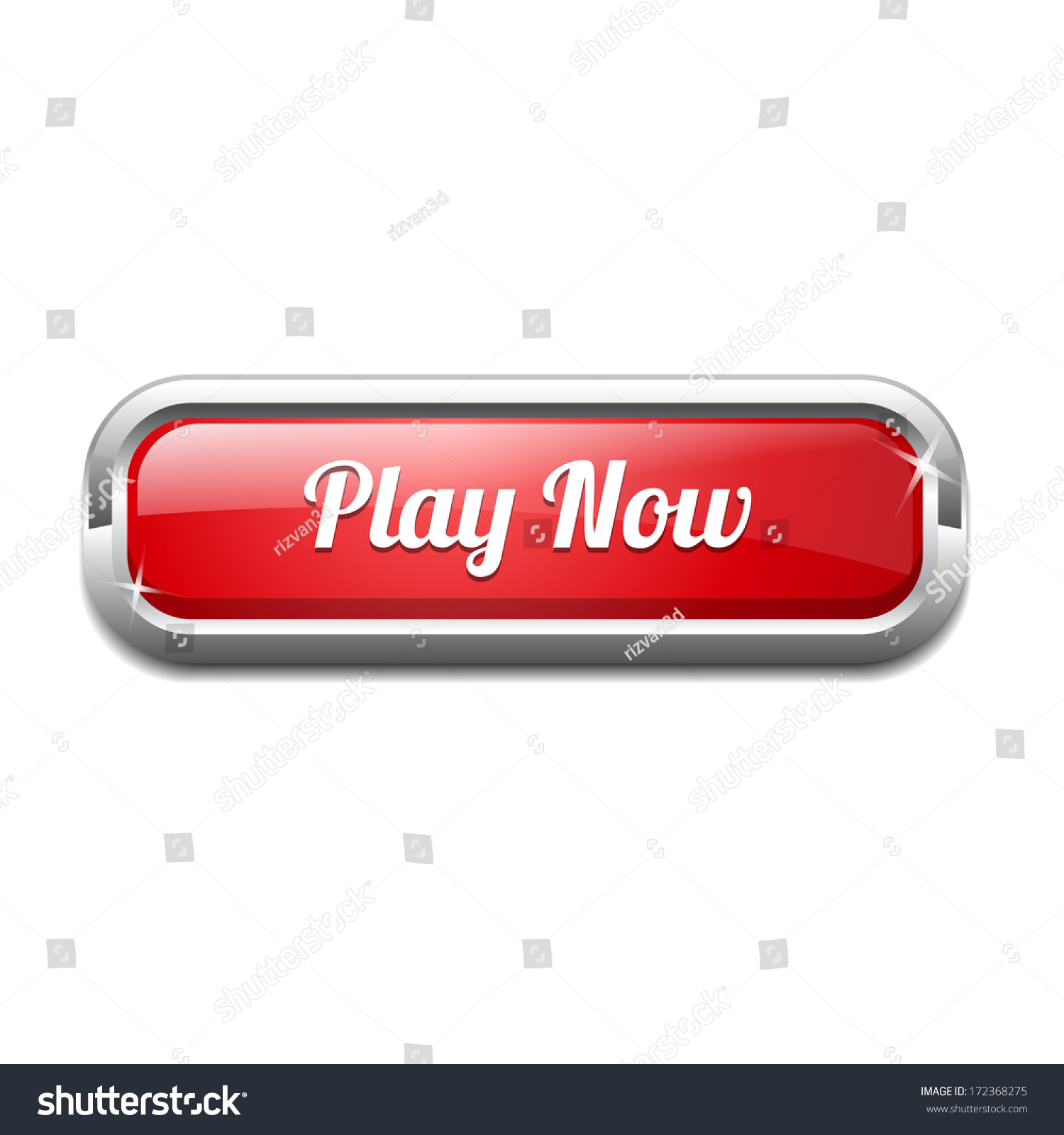 Play Now Rounded Rectangular Button Stock Vector (Royalty Free ...