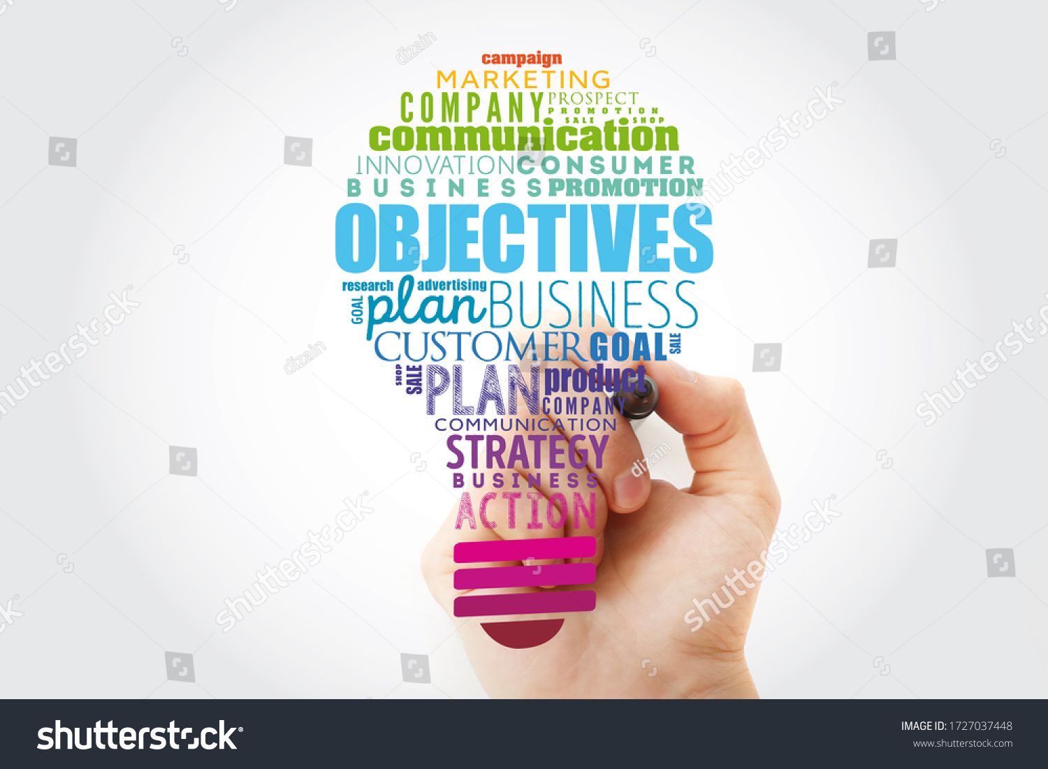 Objectives Light Bulb Word Cloud Collage Stock Photo 1727037448 ... Objectives Light Bulb Word Cloud Collage Stock Photo 1727037448 ...