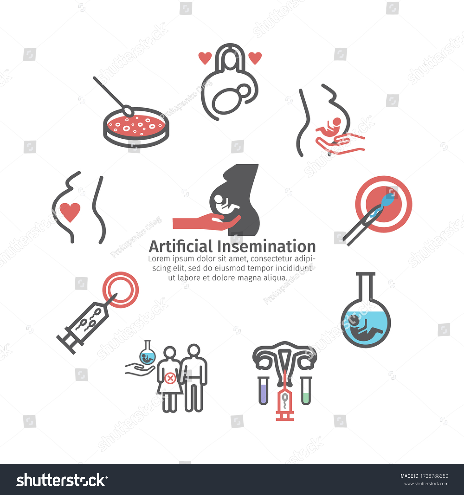 Artificial Insemination Line Icons Set Banner Stock Vector (Royalty ... Artificial Insemination Line Icons Set Banner Stock Vector (Royalty ...