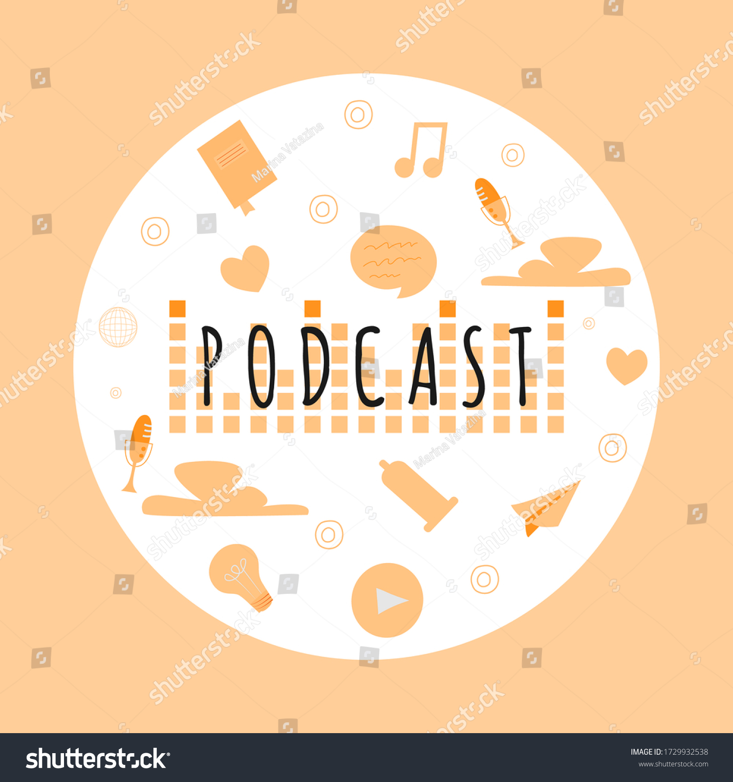Podcast Show Vector Flat Cartoon Illustration Stock Vector (Royalty ... Podcast Show Vector Flat Cartoon Illustration Stock Vector (Royalty ...