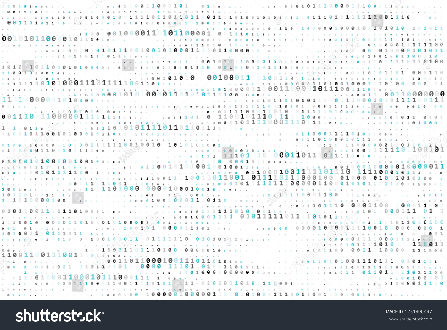Streaming Binary Code Background Big Data Stock Vector (Royalty Free ...