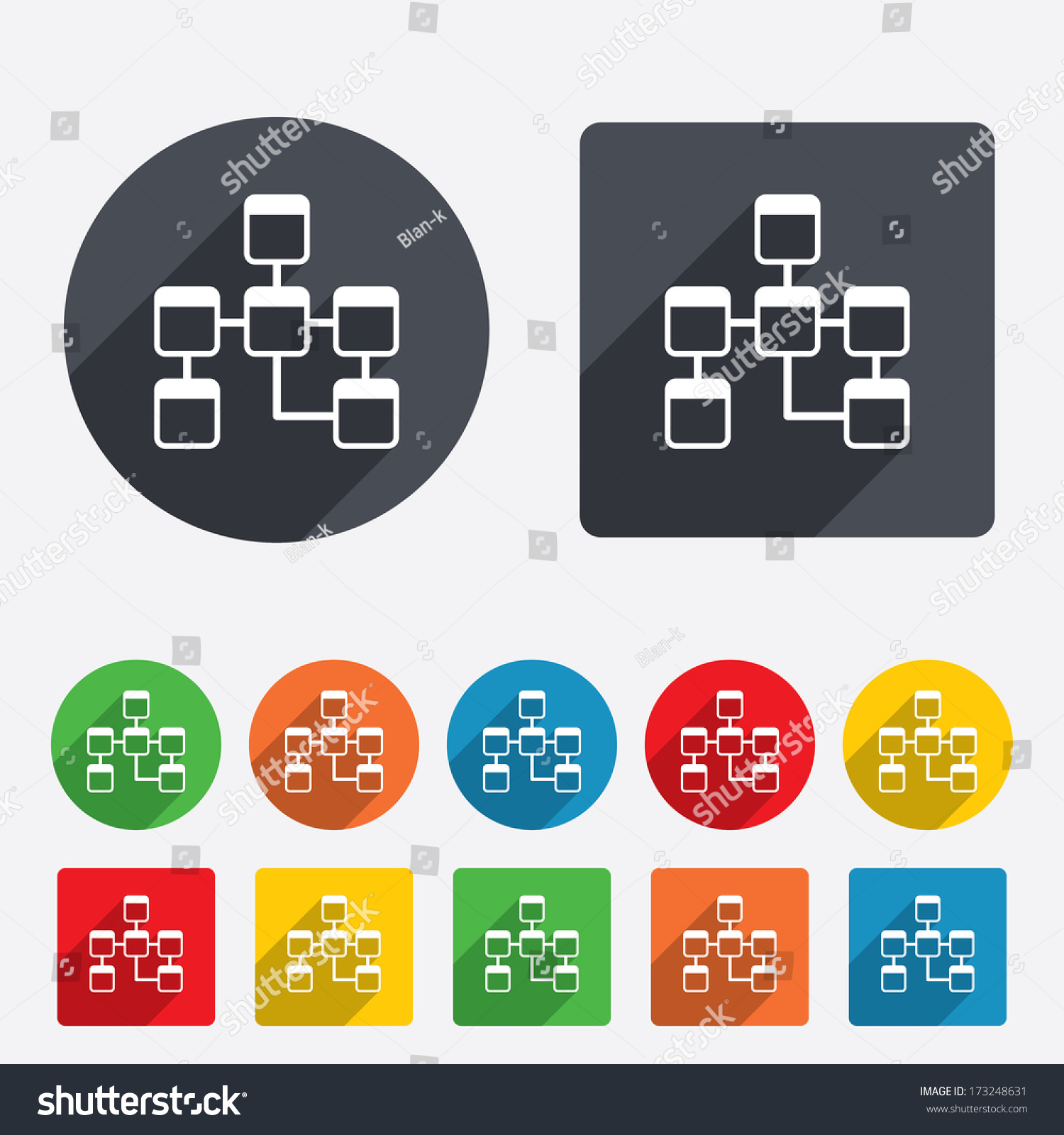 Database Sign Icon Relational Database Schema Stock Vector (Royalty ...