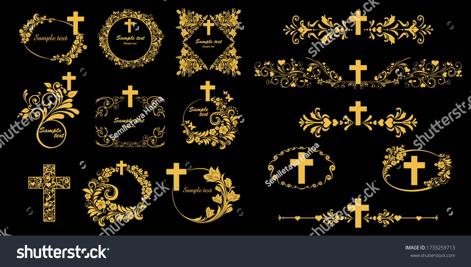 Cross Icons Set Obituary Notice Art Stock Vector (Royalty Free ... Cross Icons Set Obituary Notice Art Stock Vector (Royalty Free ...