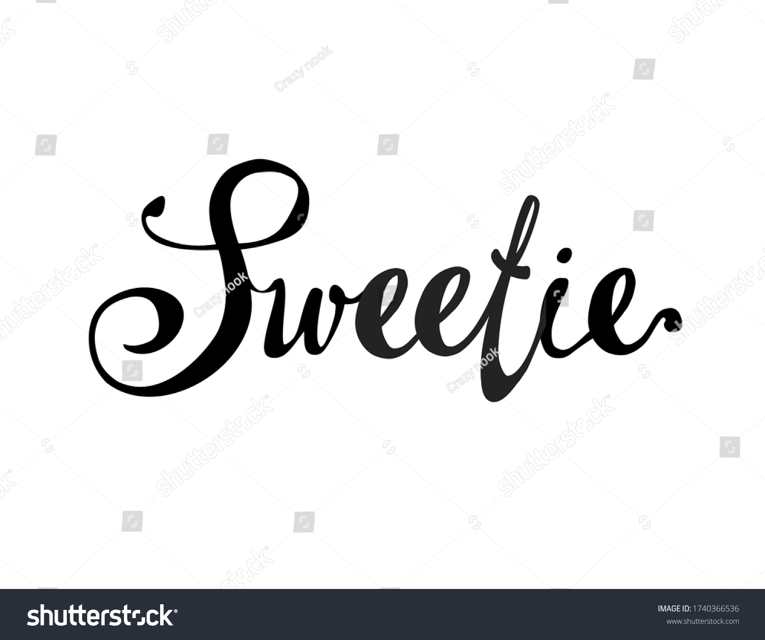 Sweetie Hand Written Doodle Vector Word Stock Vector (Royalty Free ... Sweetie Hand Written Doodle Vector Word Stock Vector (Royalty Free ...