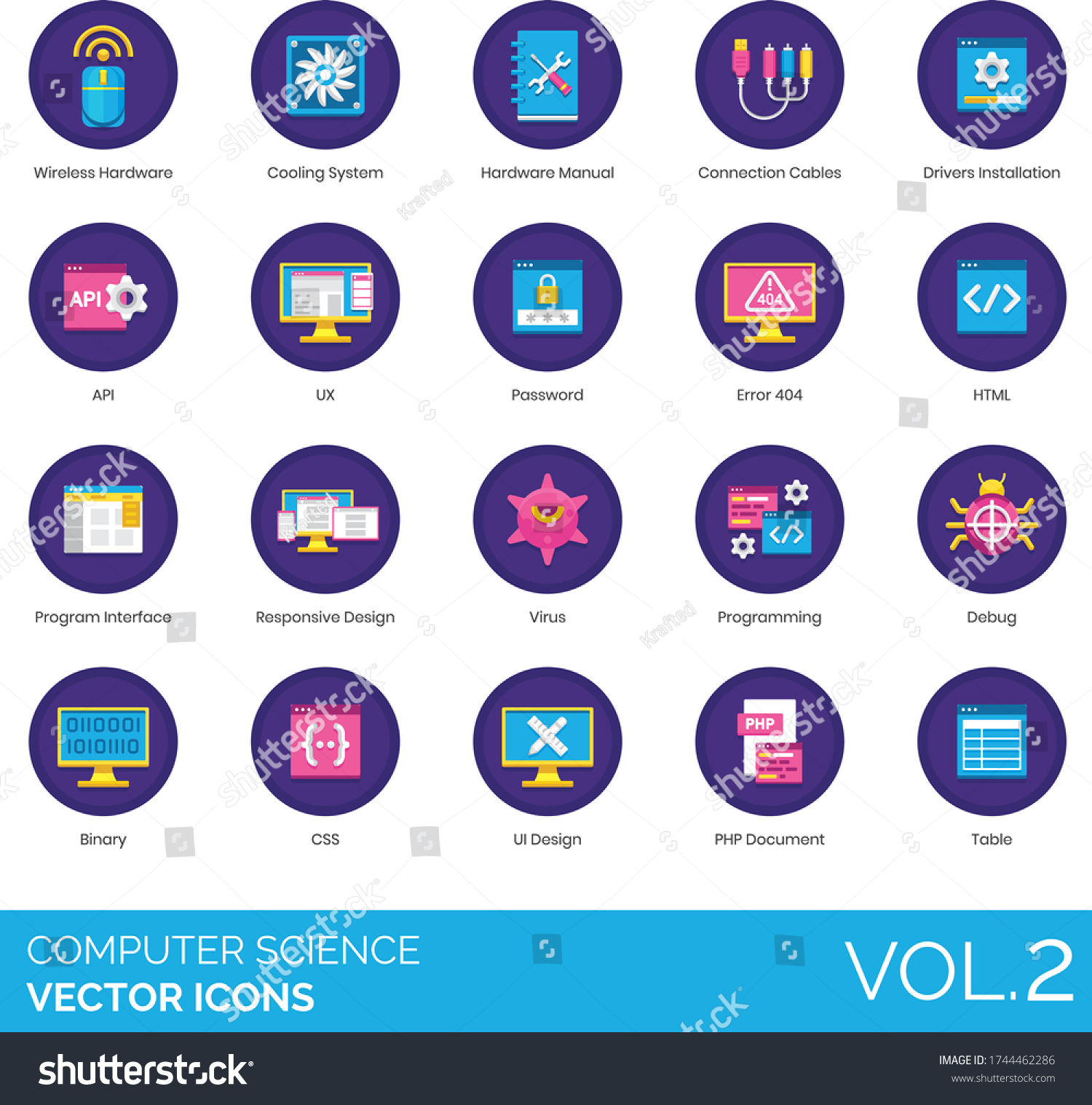 Computer Science Icons Including Wireless Hardware Stock Vector ... Computer Science Icons Including Wireless Hardware Stock Vector ...
