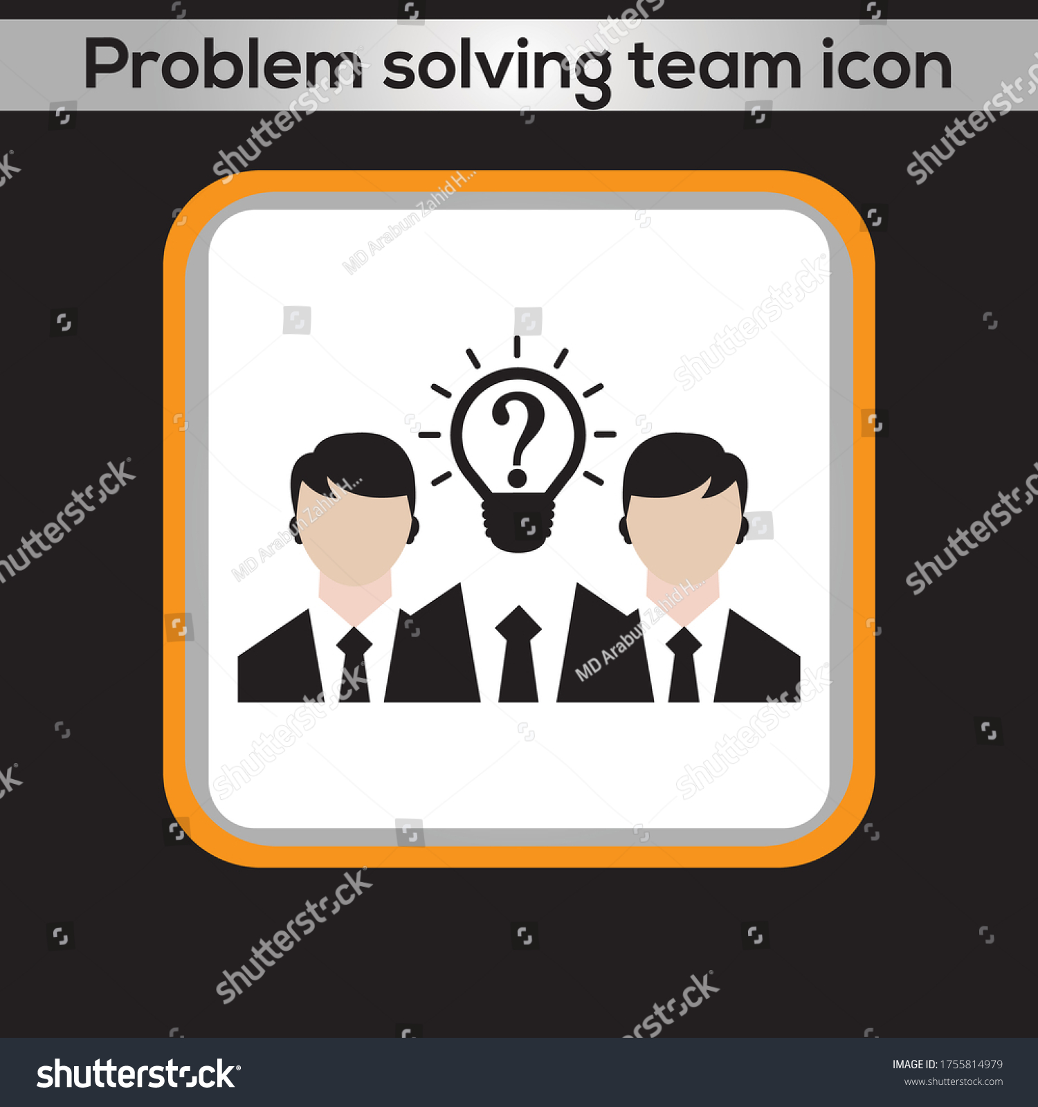 Problem Solving Team Icon Vector Graphics: เวกเตอร์สต็อก (ปลอดค่า ...