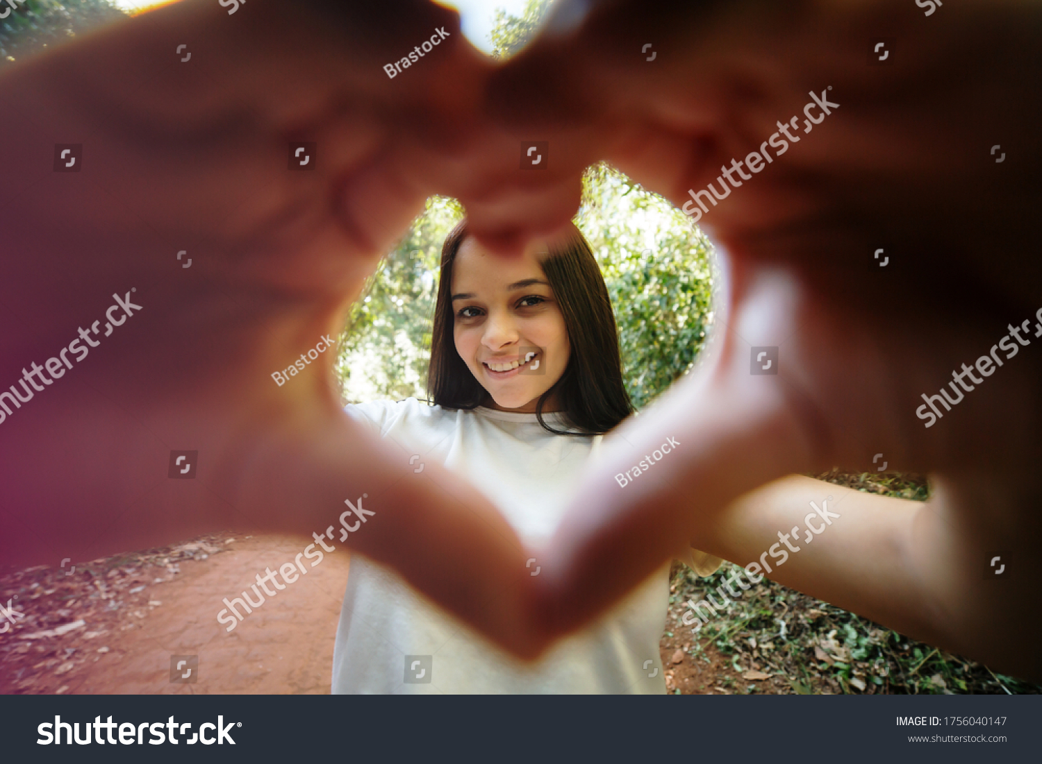 Cute Happy Teenager Girl Making Heart Stock Photo 1756040147 | Shutterstock Cute Happy Teenager Girl Making Heart Stock Photo 1756040147 | Shutterstock