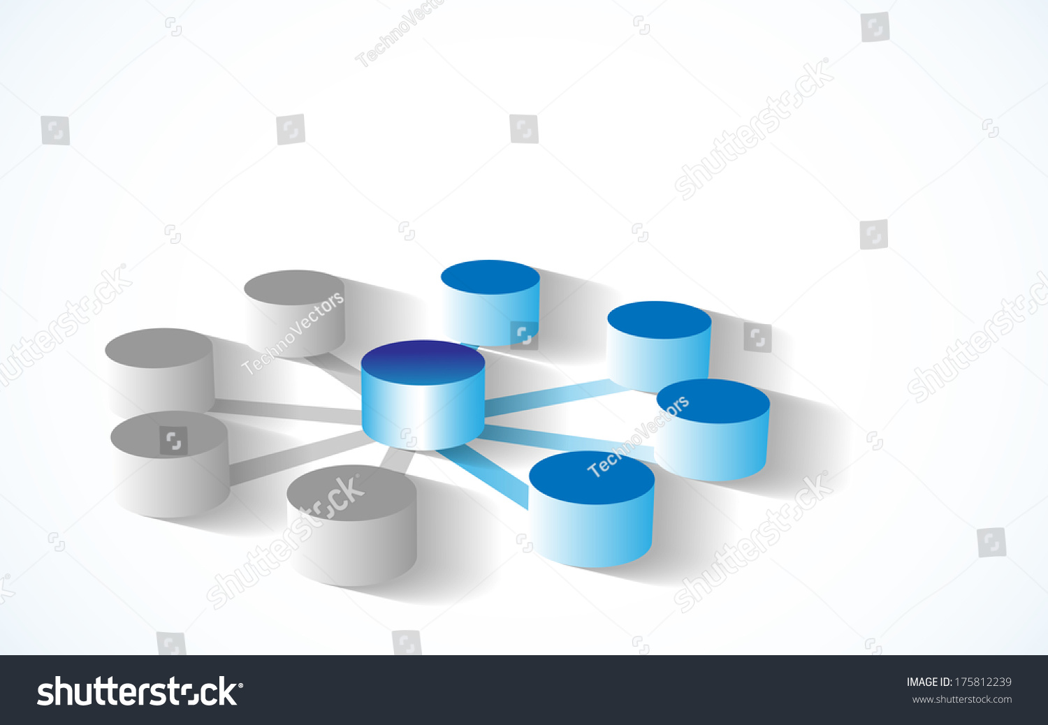 Vector Illustration Data Warehousing This Represents Stock Vector ...