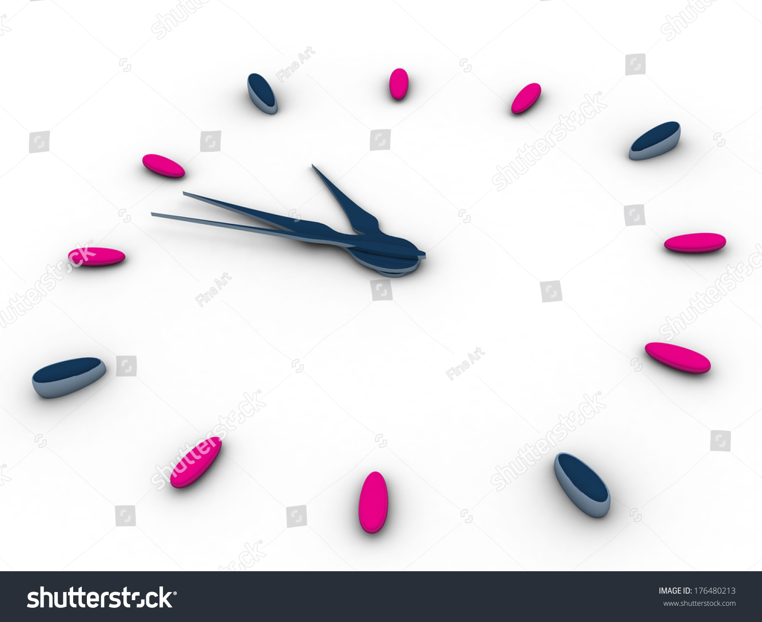 Ilustrasi Stok Clock Timestamp Without Numbers Isolated Render 176480213 Shutterstock