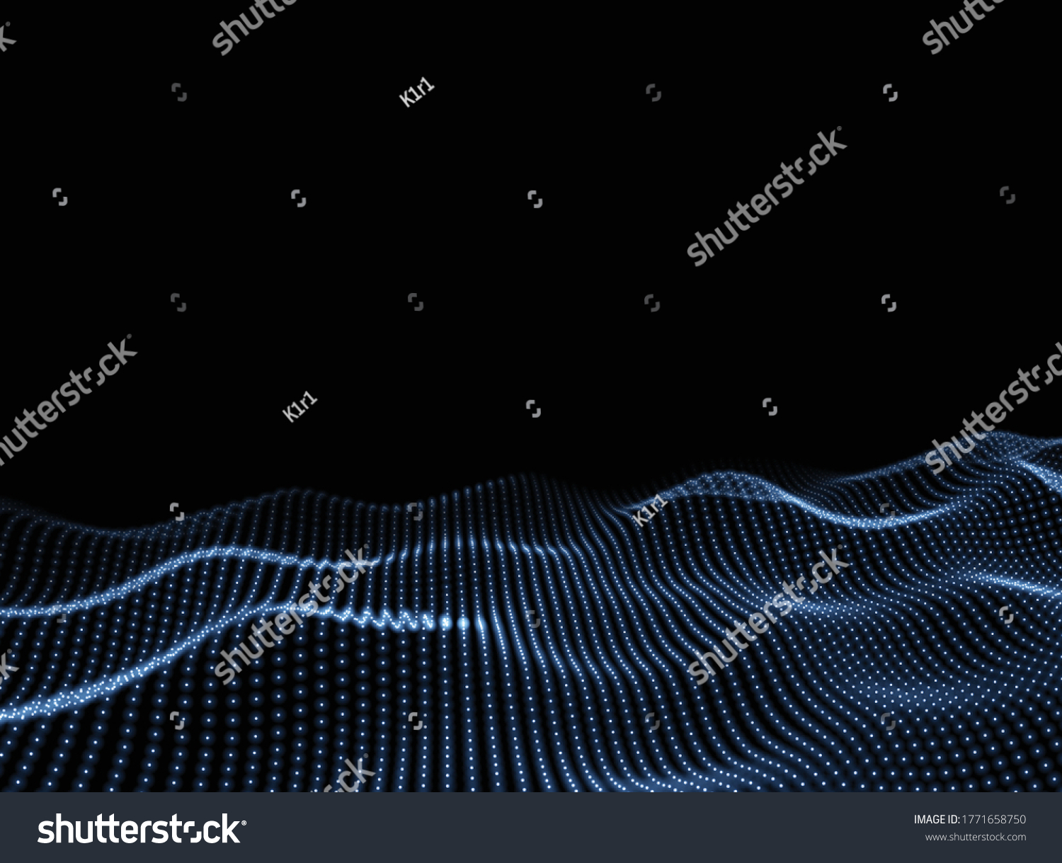 Computer Wave Background Abstract Points Backdrop Stock Vector (Royalty ...