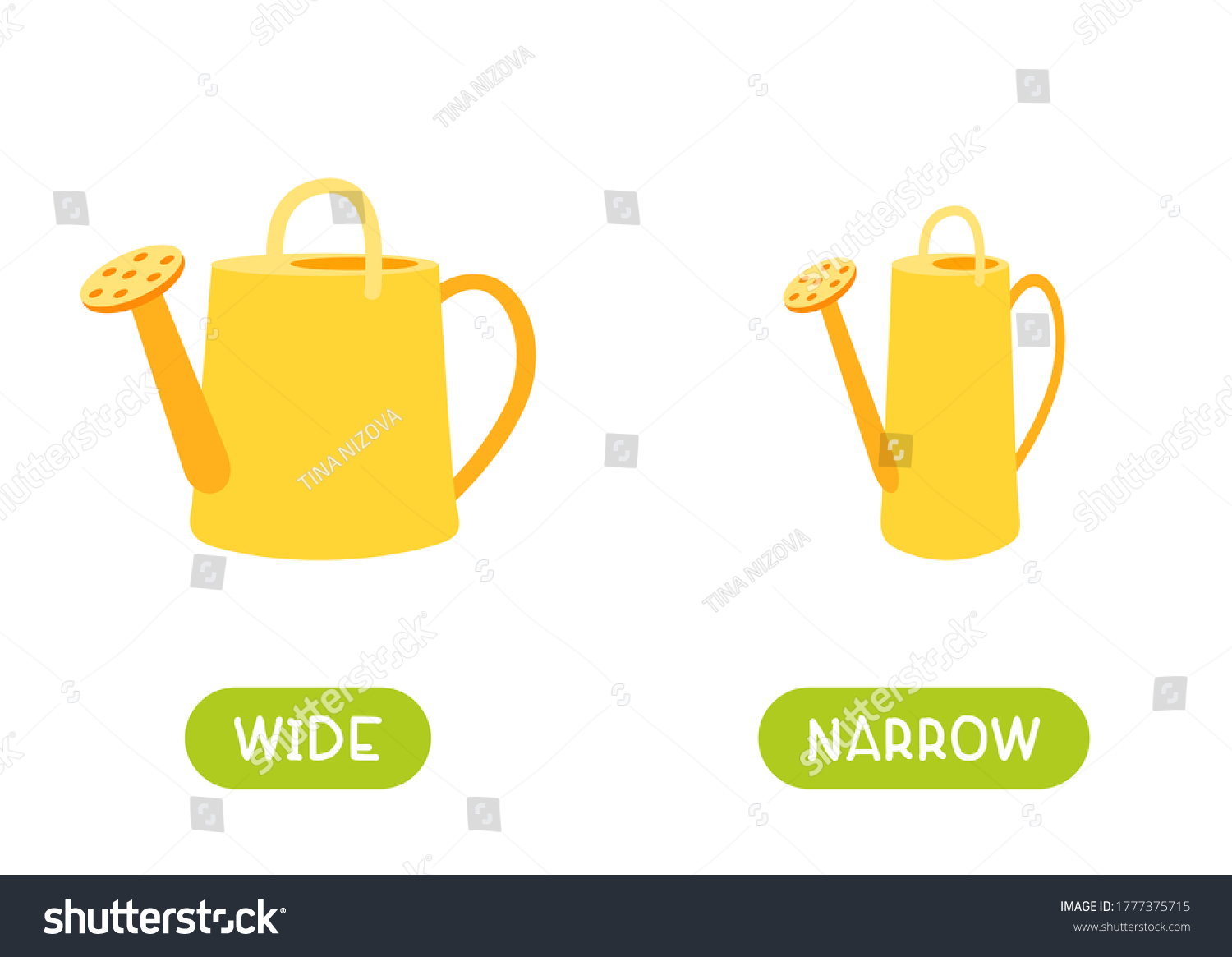 Antonyms Concept Wide Narrow Educational Flash Stock Vector (Royalty ... Antonyms Concept Wide Narrow Educational Flash Stock Vector (Royalty ...