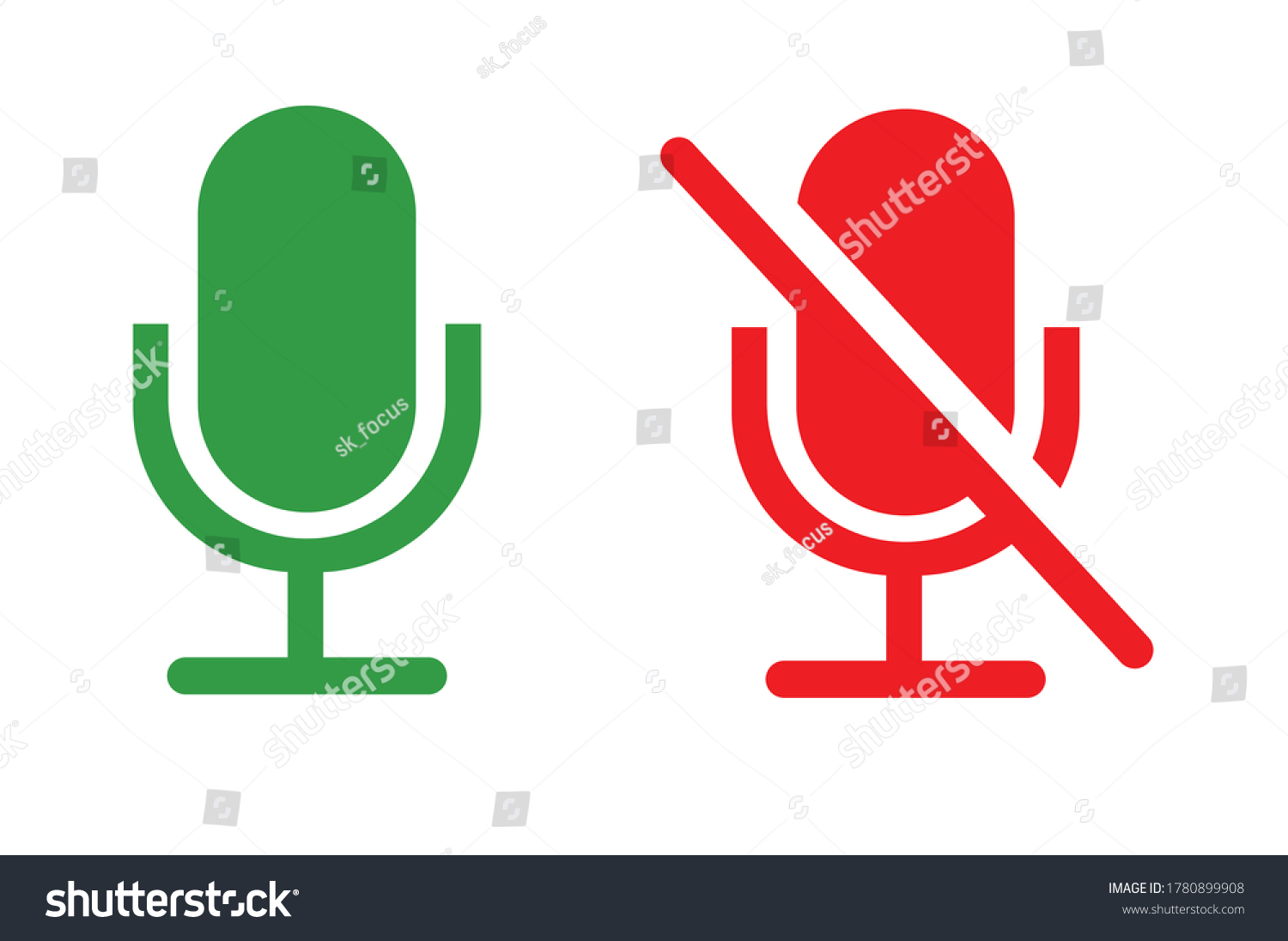 Mute Unmute Audio Microphone Flat Vector Stock Vector (Royalty Free ... Mute Unmute Audio Microphone Flat Vector Stock Vector (Royalty Free ...