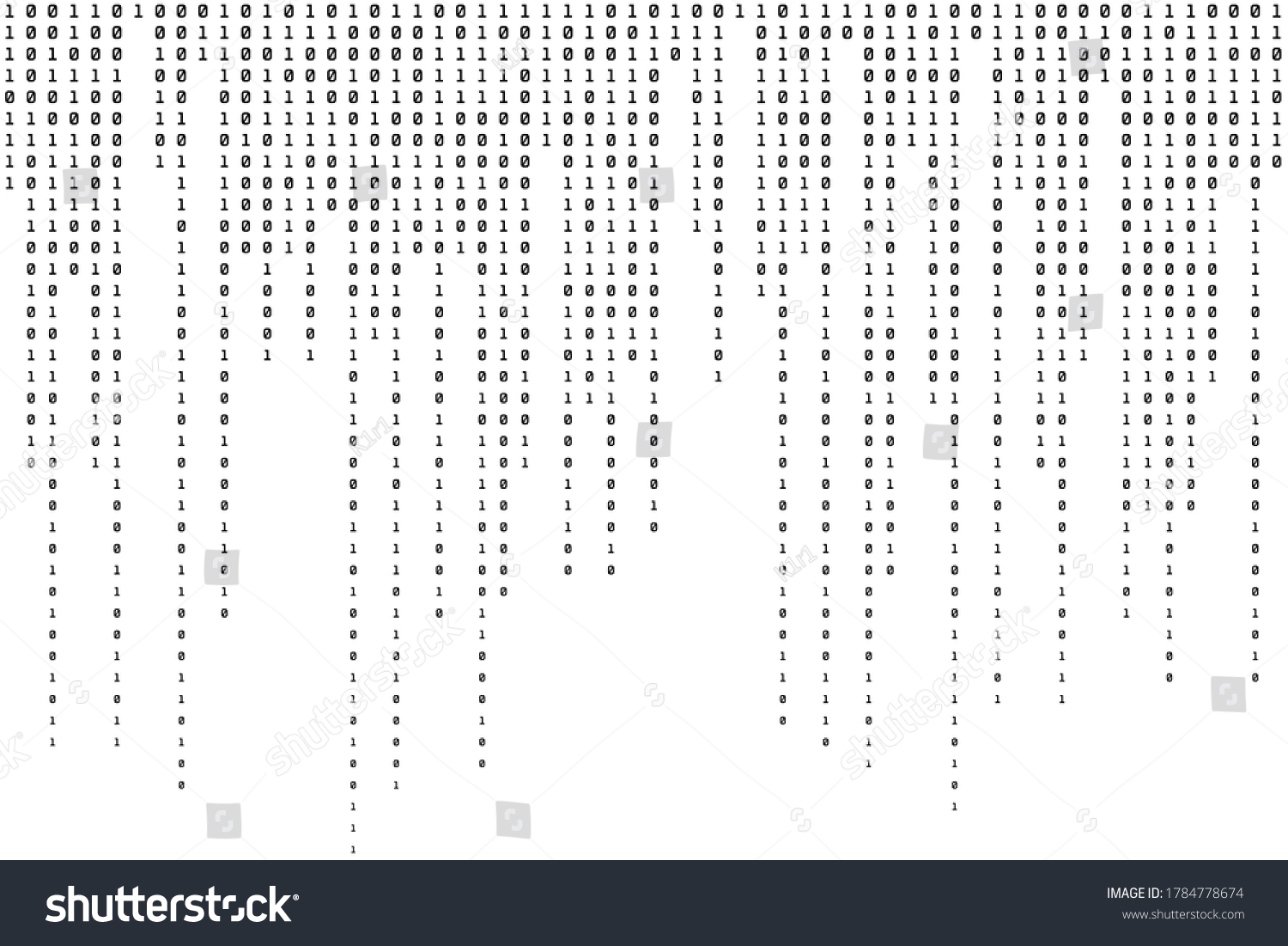 Binary Background Digital Backdrop Code One Stock Vector (Royalty Free ...