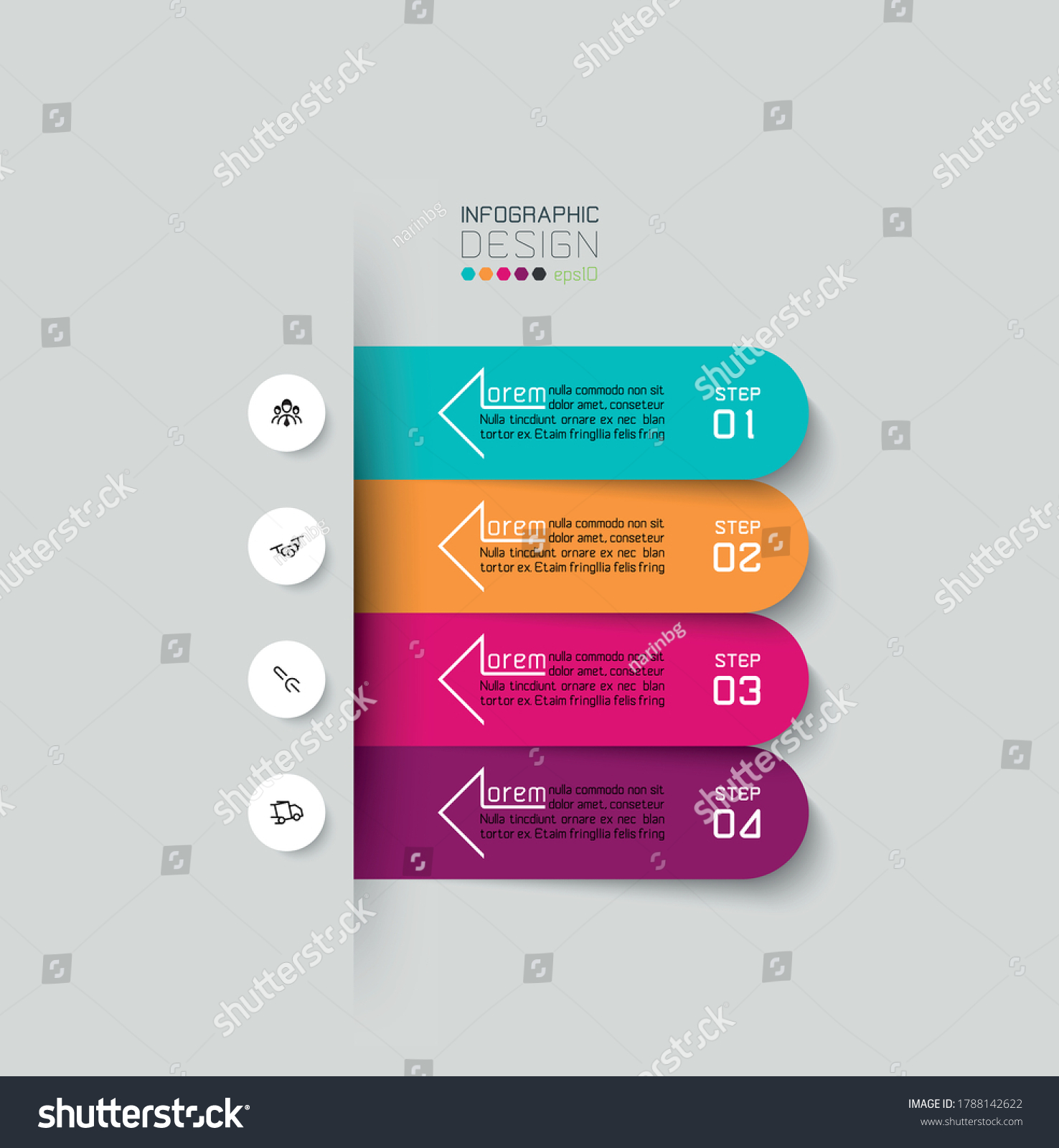 Four Steps Vector Design Use Presentation Stock Vector (Royalty Free ... Four Steps Vector Design Use Presentation Stock Vector (Royalty Free ...