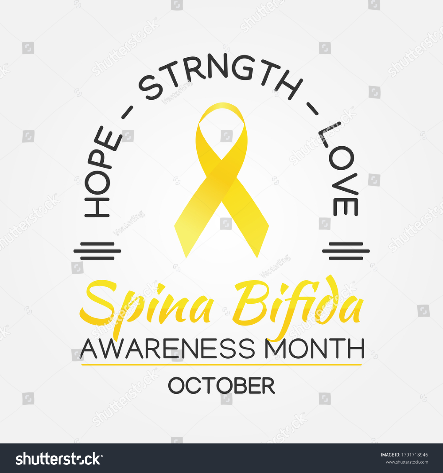 Spina Bifida Awareness Month Vector Illustration Stock Vector Royalty