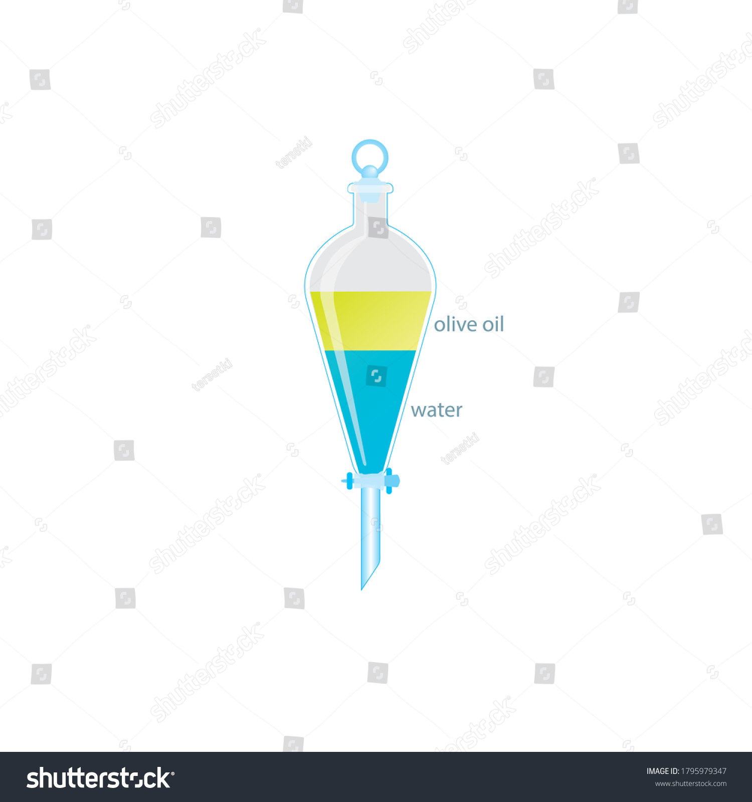 Educational Chemistry Separatory Funnel Illustration Stock Vector ... Educational Chemistry Separatory Funnel Illustration Stock Vector ...