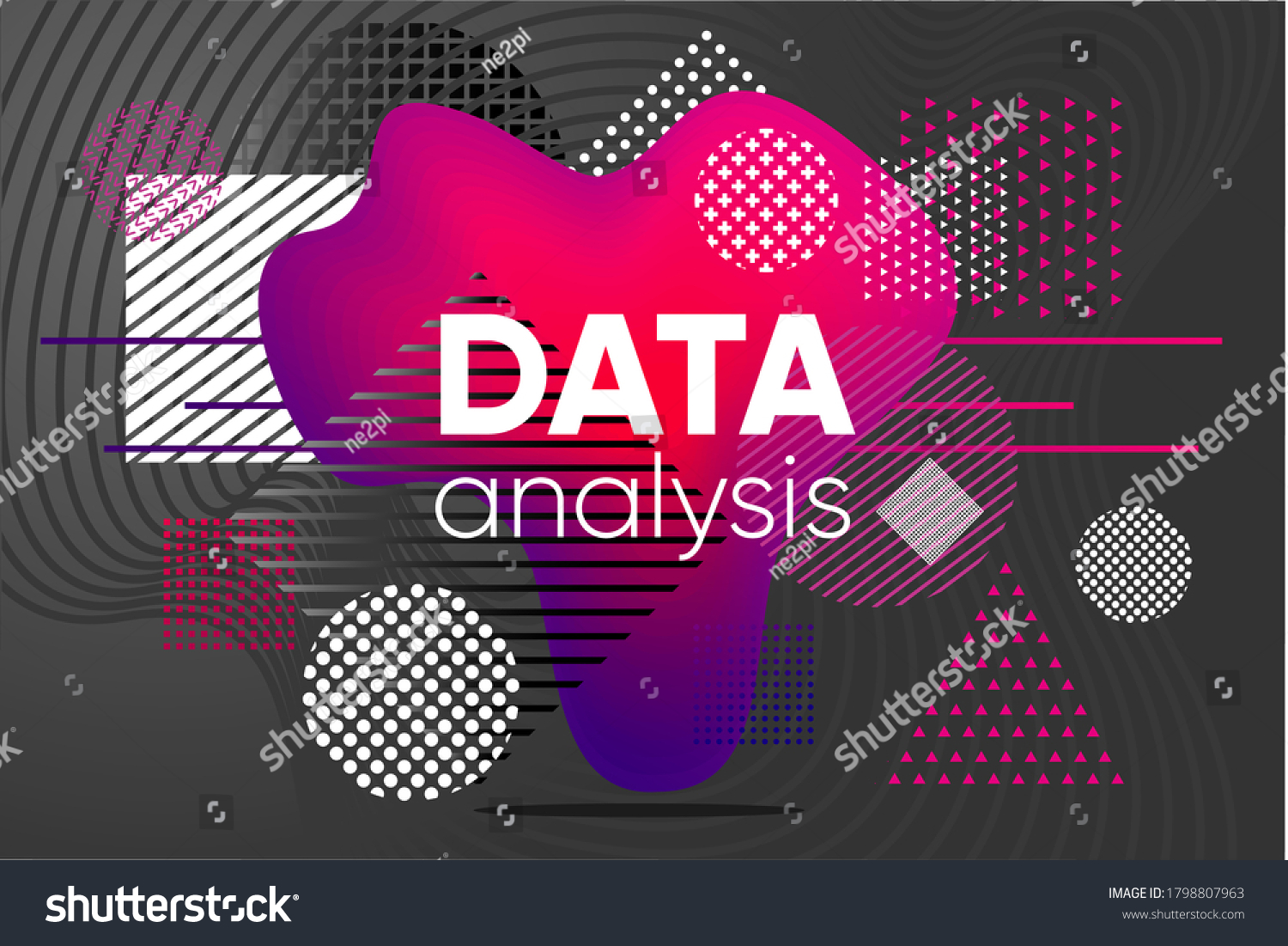 Data Analysis Background Chaos Analytics Design Stock Vector (Royalty ...