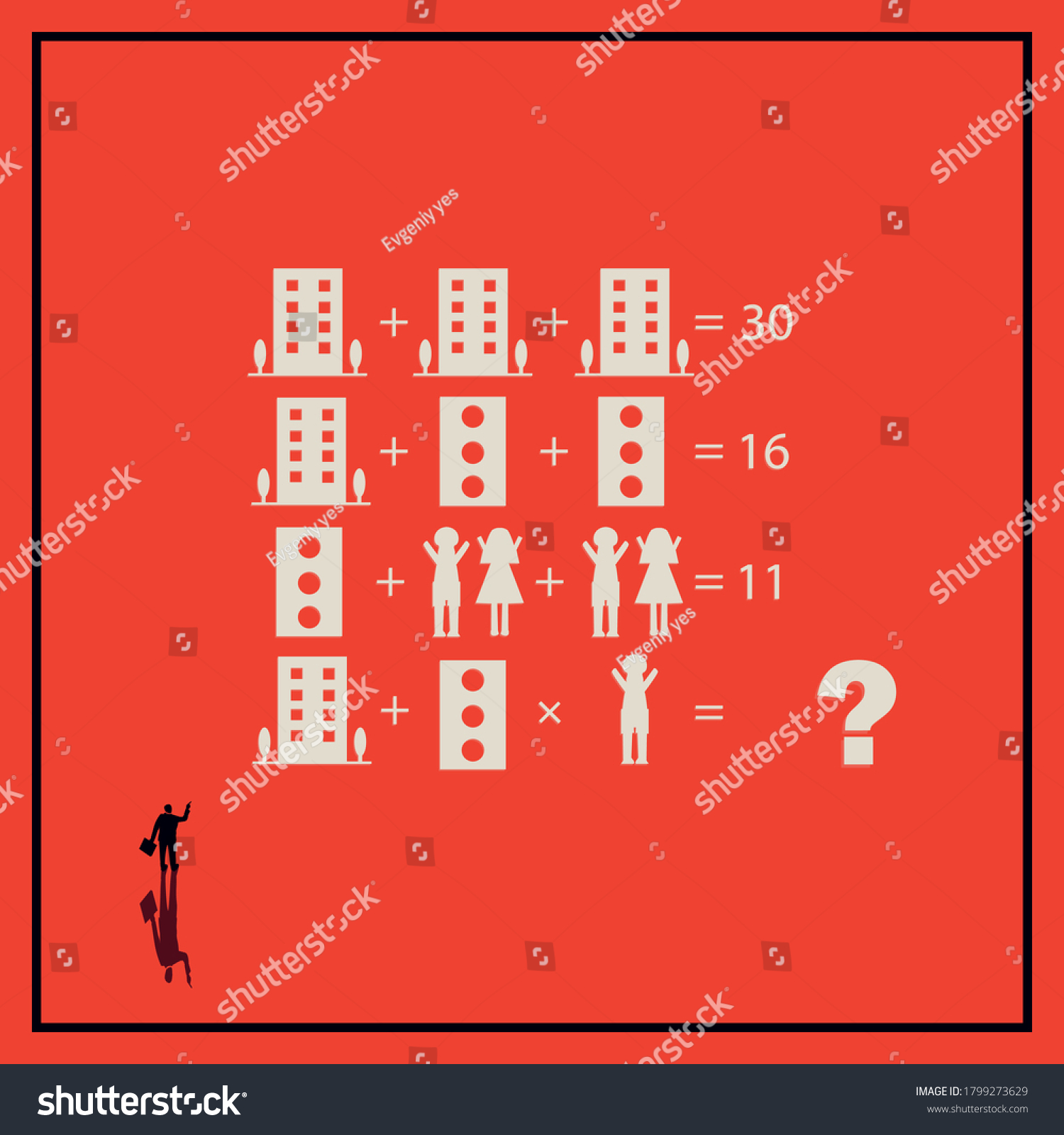 Tricky Logic Problem Vector Stock Vector (Royalty Free) 1799273629 ...
