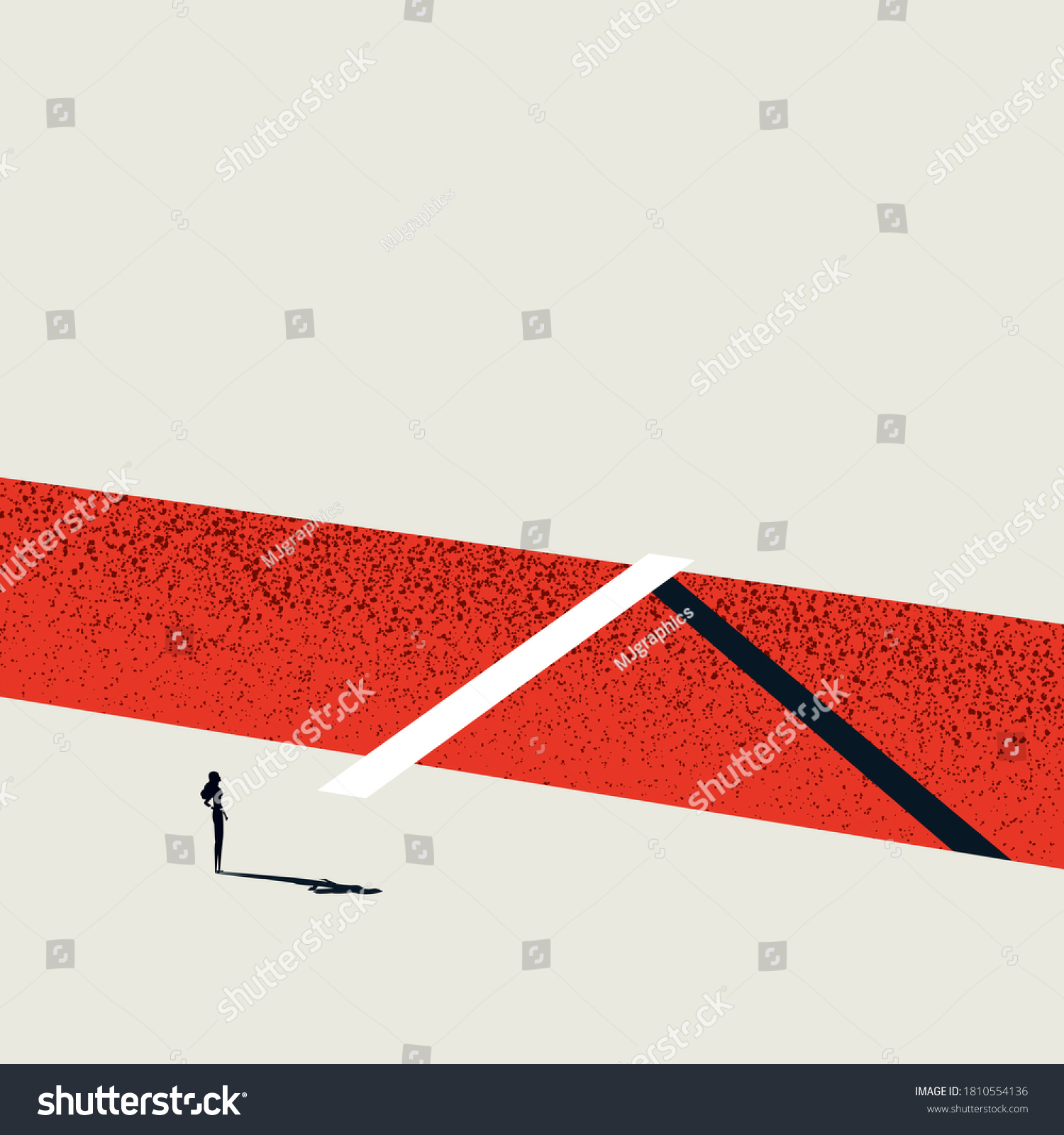 Business Woman Career Vector Concept New Stock Vector Royalty Free