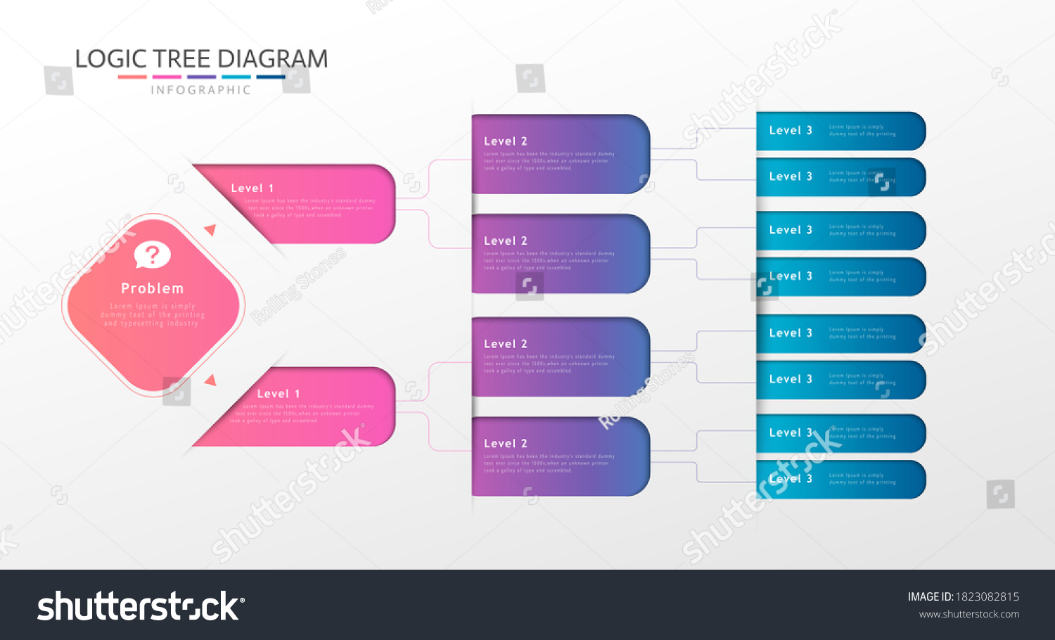 Logic Tree Diagram Infographic Template Design Stock Vector (Royalty ... Logic Tree Diagram Infographic Template Design Stock Vector (Royalty ...