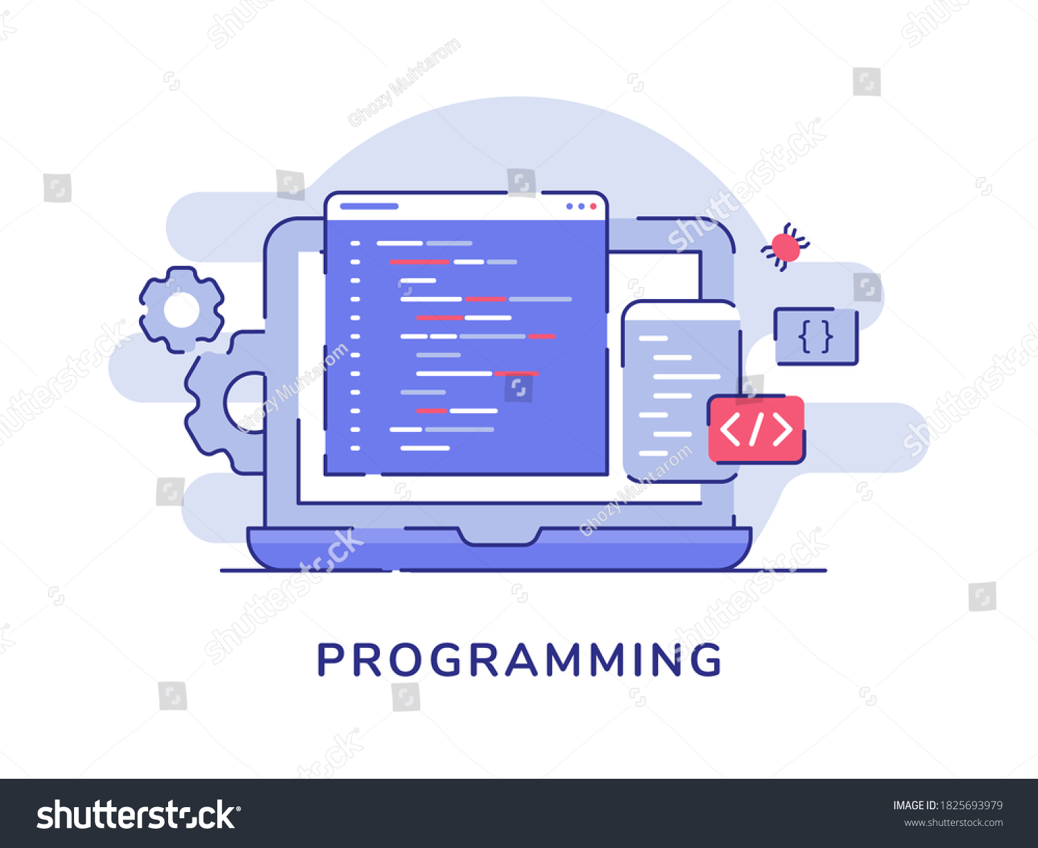 Programing Concept Language Program Code Coding Stock Vector (Royalty ... Programing Concept Language Program Code Coding Stock Vector (Royalty ...