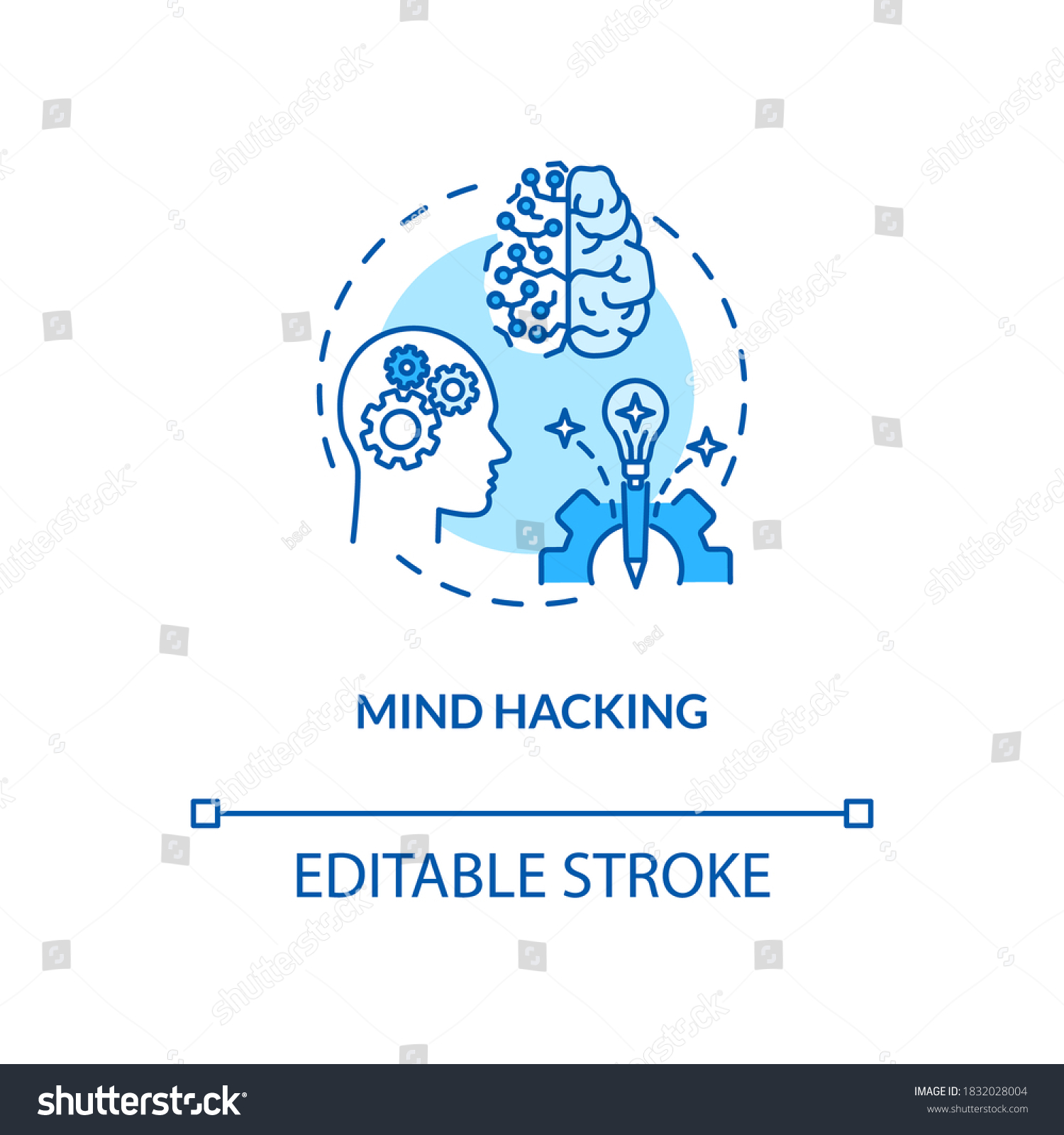 Mind Hacking Concept Icon Brain Training Stock Vector (Royalty Free ... Mind Hacking Concept Icon Brain Training Stock Vector (Royalty Free ...