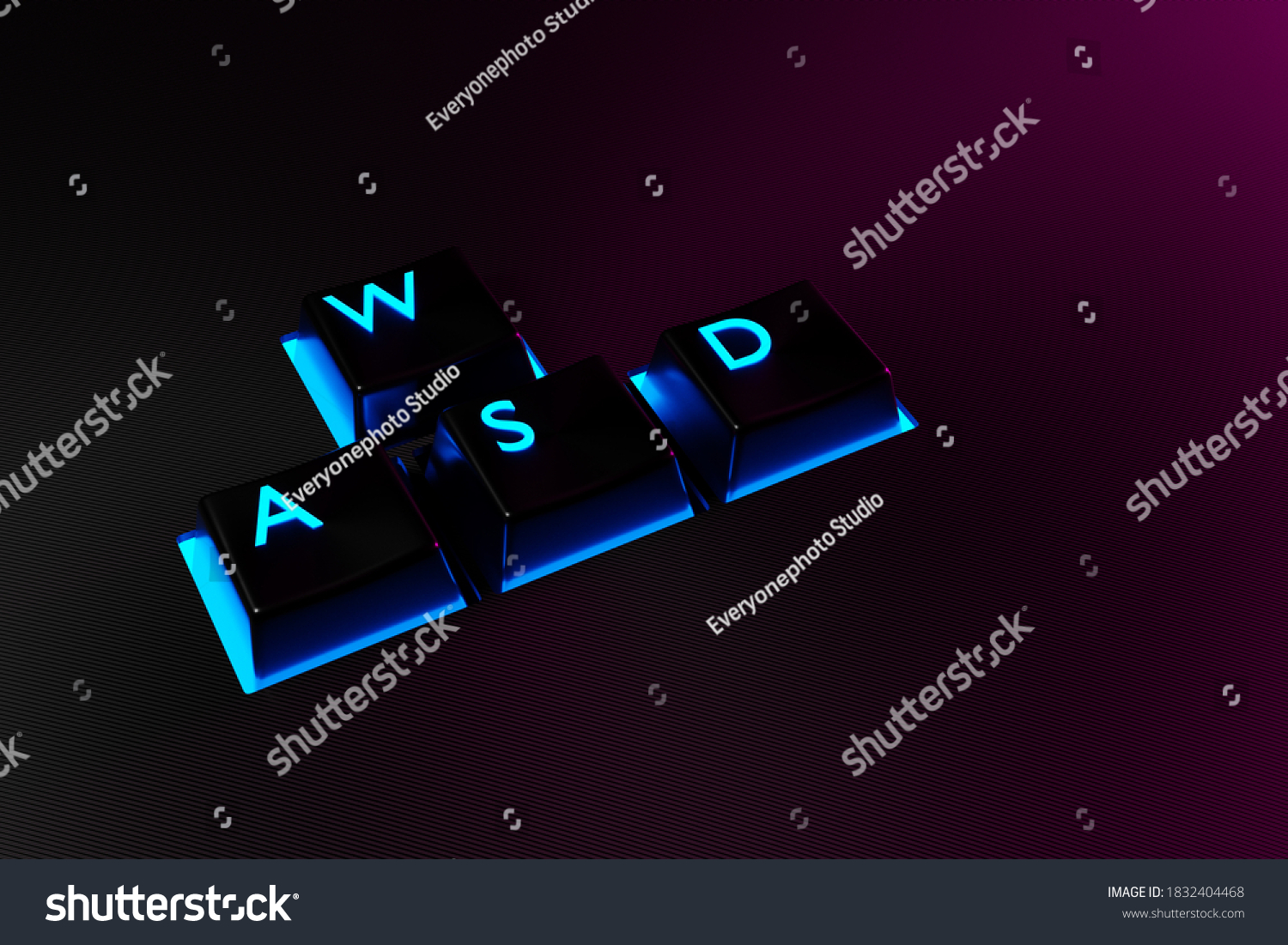 3d Illustration Keyboard Buttons Wasd Neon Stock Illustration ... 3d Illustration Keyboard Buttons Wasd Neon Stock Illustration ...