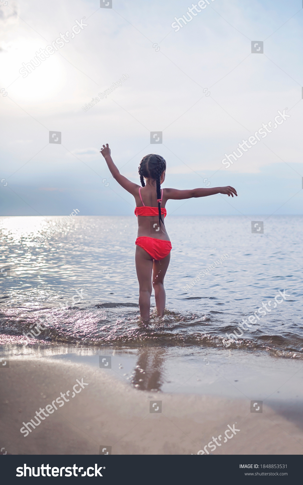 Cute Little Girl Running Into Sea Stock Photo 1848853531 | Shutterstock Cute Little Girl Running Into Sea Stock Photo 1848853531 | Shutterstock