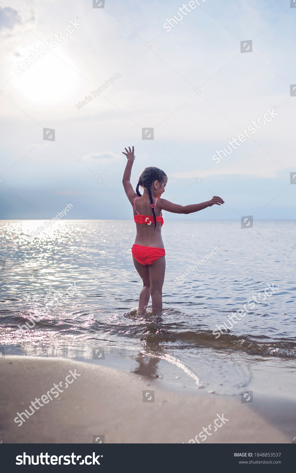 Cute Little Girl Running Into Sea Stock Photo 1848853537 | Shutterstock Cute Little Girl Running Into Sea Stock Photo 1848853537 | Shutterstock