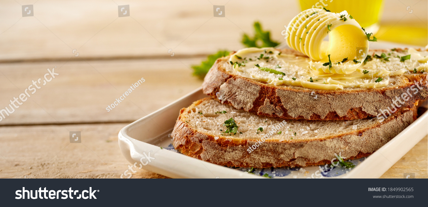 Fresh Crusty Buttered Rye Bread Slices Stock Photo 1849902565 ... Fresh Crusty Buttered Rye Bread Slices Stock Photo 1849902565 ...