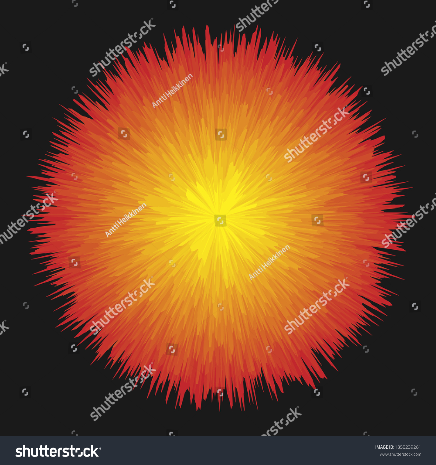 Sunburst Explosion Vector Graphic Sun Star Stock Vector Royalty Free