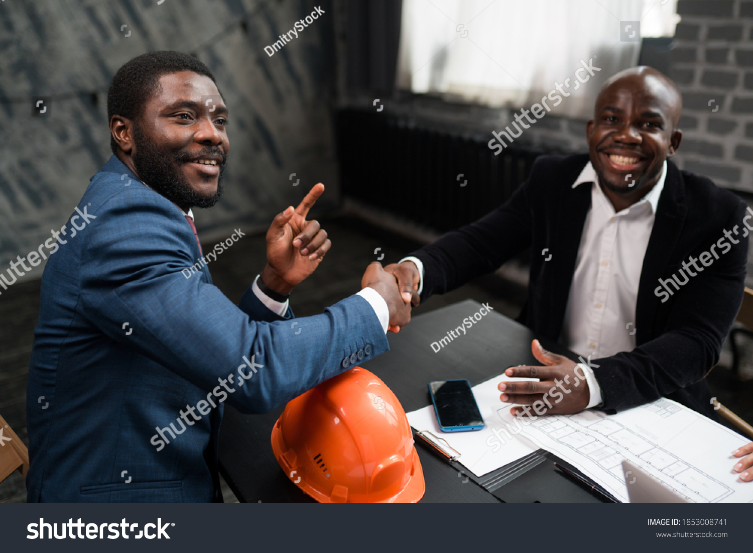 Two African Americans Signed Cooperation Agreement Stock Photo ... Two African Americans Signed Cooperation Agreement Stock Photo ...