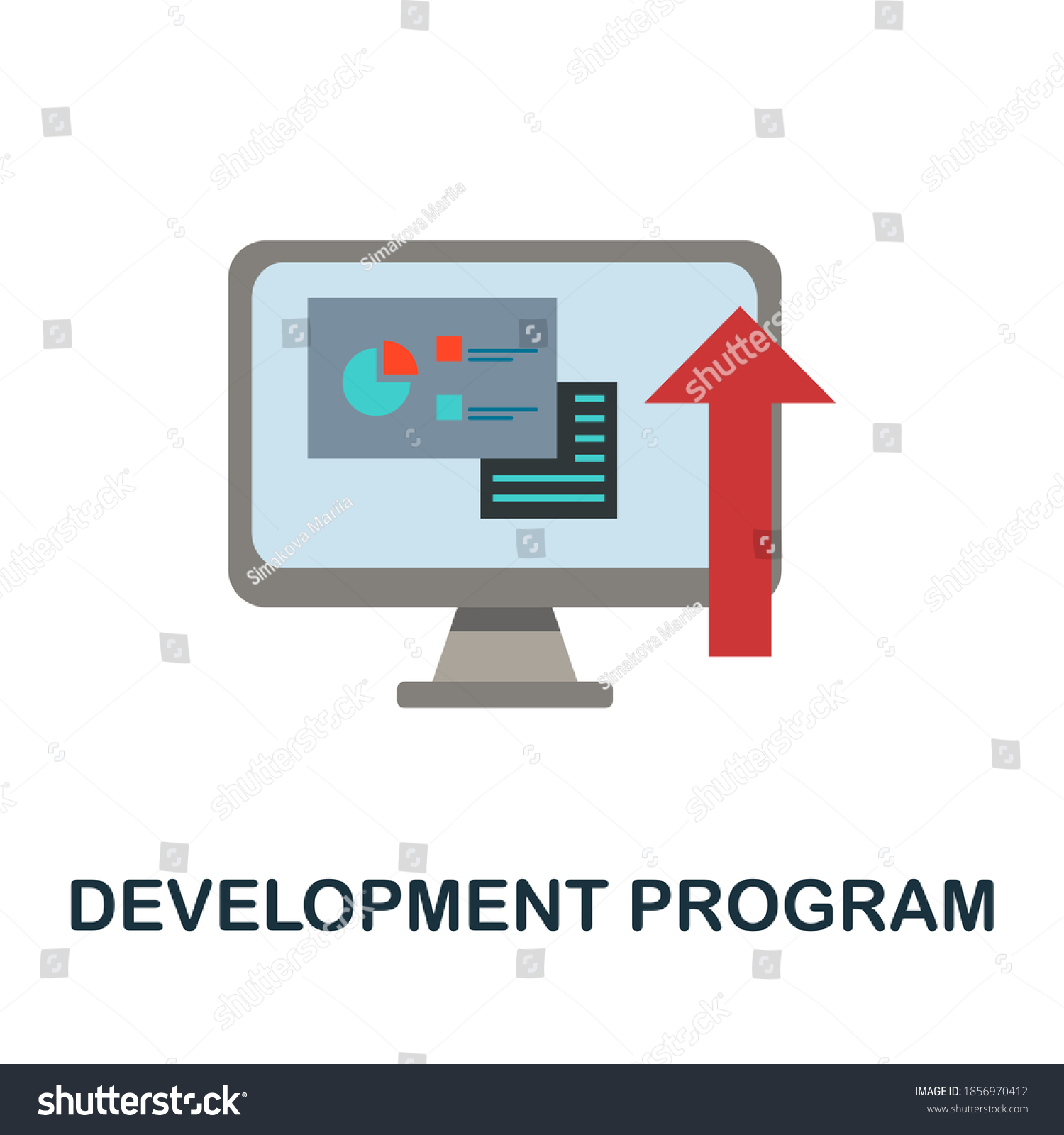 Development Program Icon Simple Element Human Stock Vector (Royalty ...