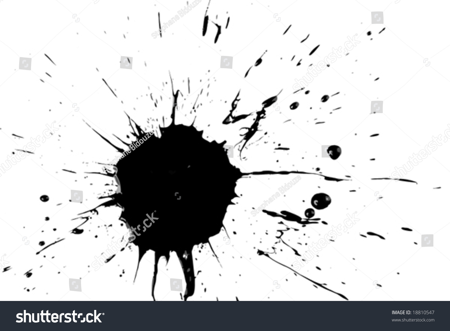 Exploding Ink Splash Vector Stock Vector (Royalty Free) 18810547 ...