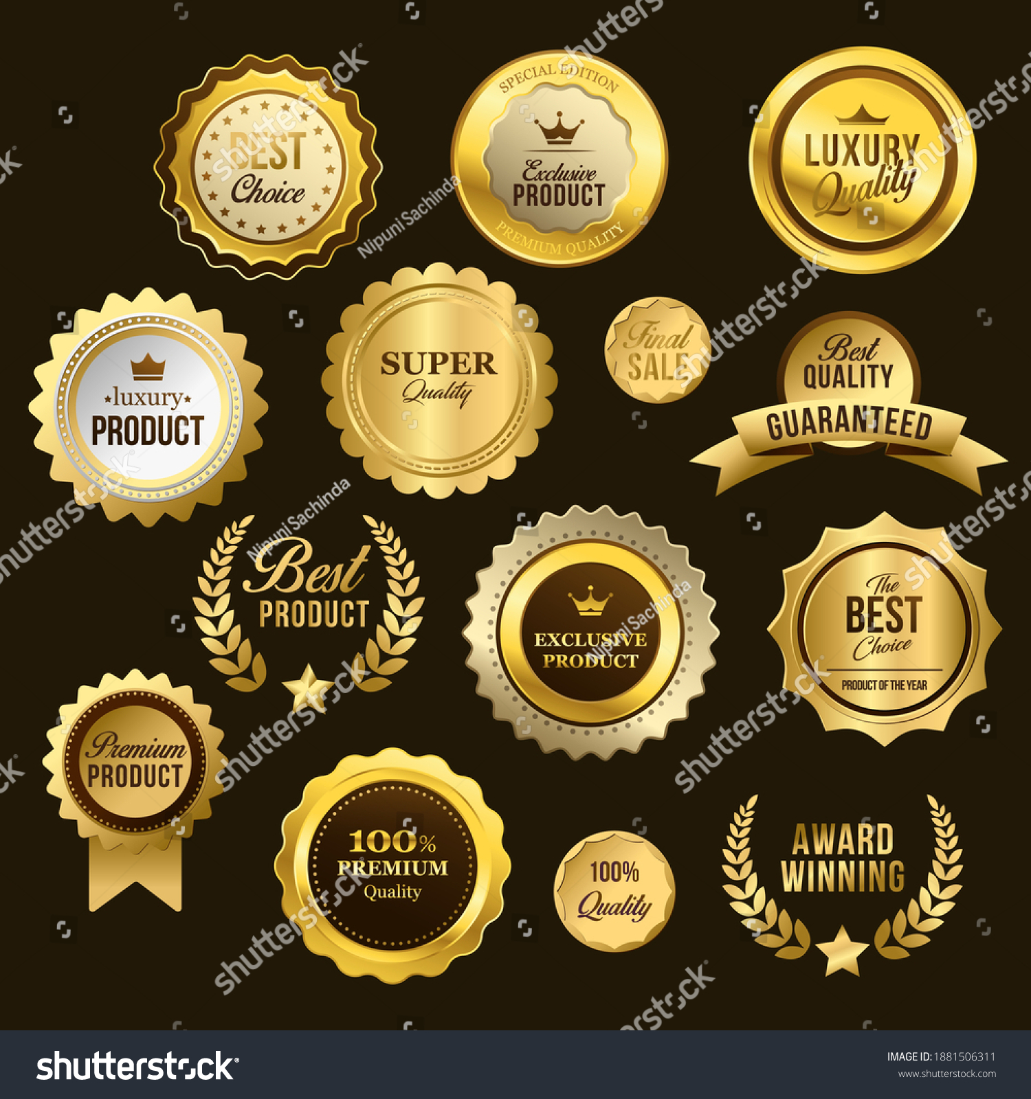 Sales Promotional Batches Premium Quality Best Stock Vector (Royalty ... Sales Promotional Batches Premium Quality Best Stock Vector (Royalty ...