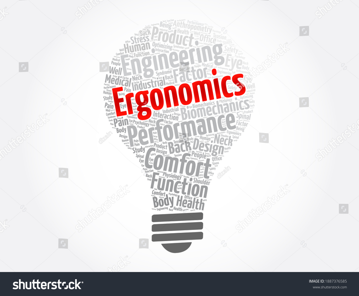 Ergonomics Light Bulb Word Cloud Collage Stock Illustration 1887376585 ... Ergonomics Light Bulb Word Cloud Collage Stock Illustration 1887376585 ...