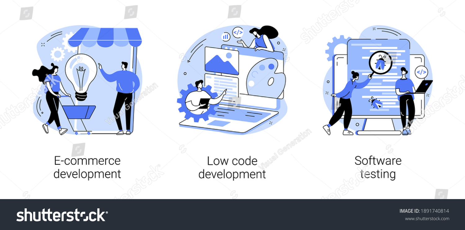 Application Software Abstract Concept Vector Illustration Stock Vector ...
